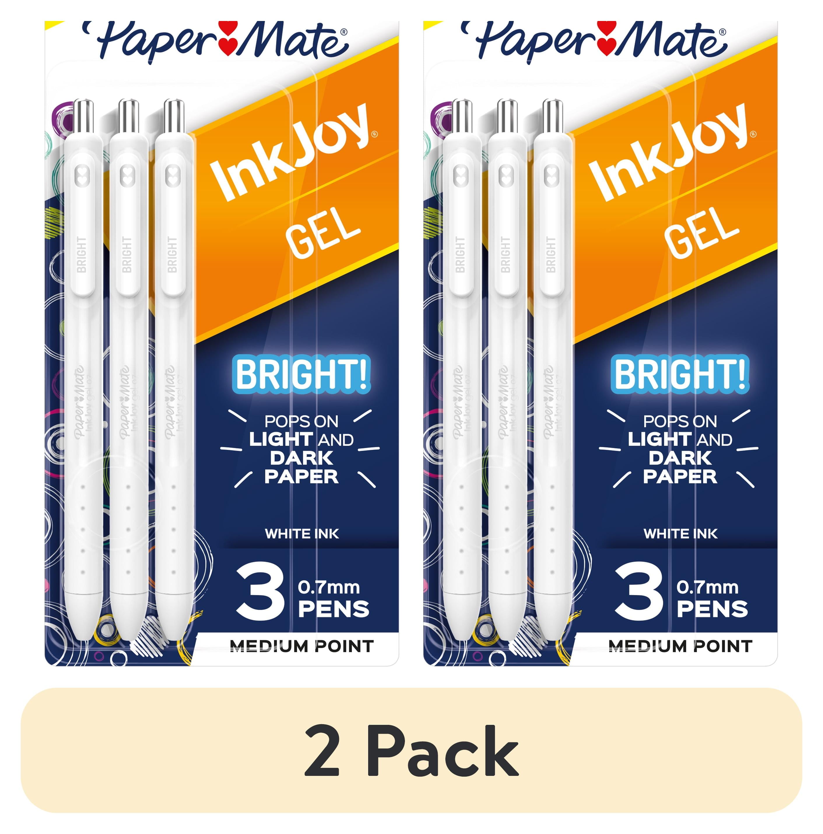 (2 pack) Paper Mate InkJoy Bright Pens, Gel Pens, Medium Point (0.7mm ...