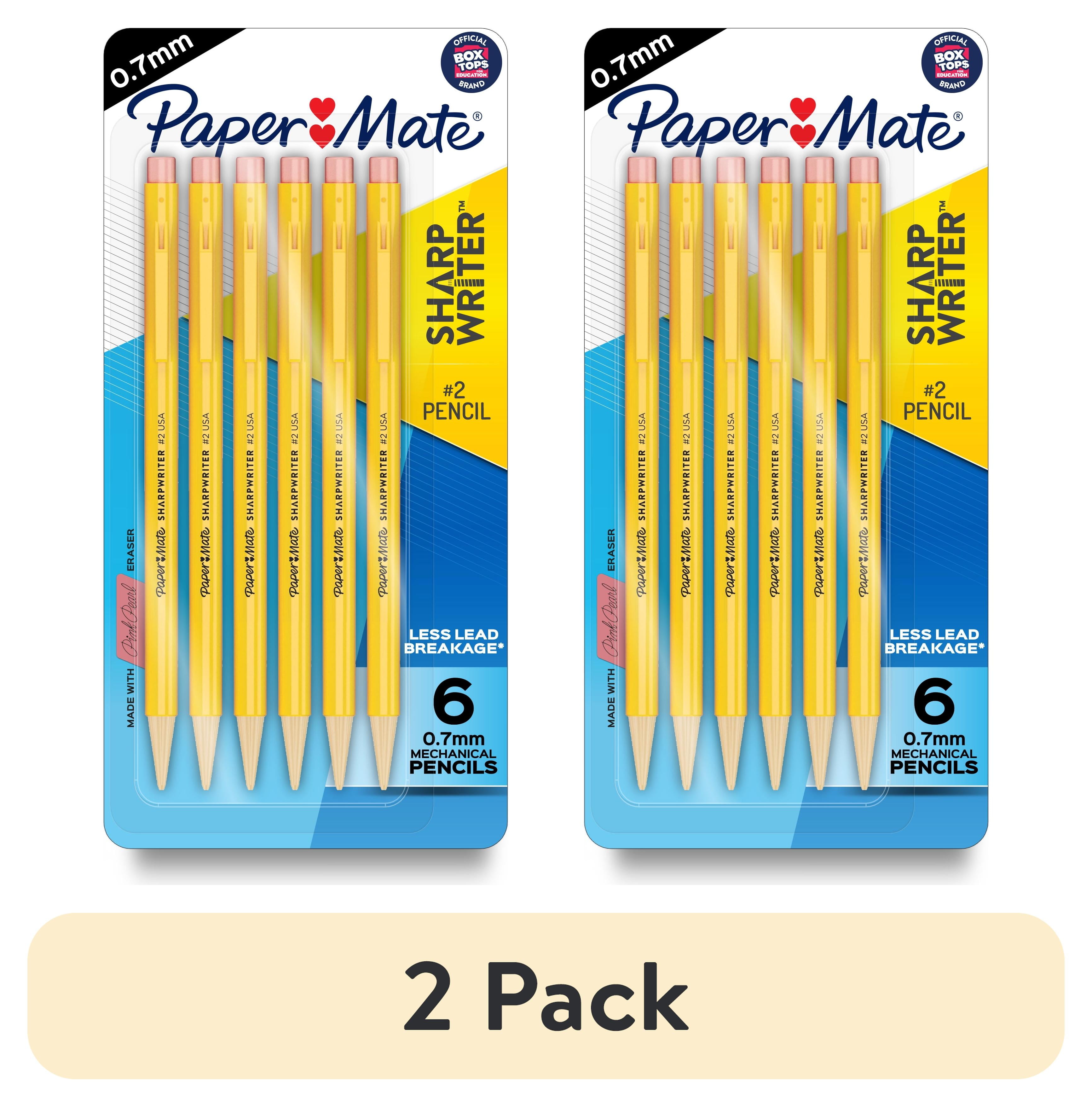 (2 pack) Paper Mate SharpWriter Mechanical Pencils 0.7 mm, 6 Count ...