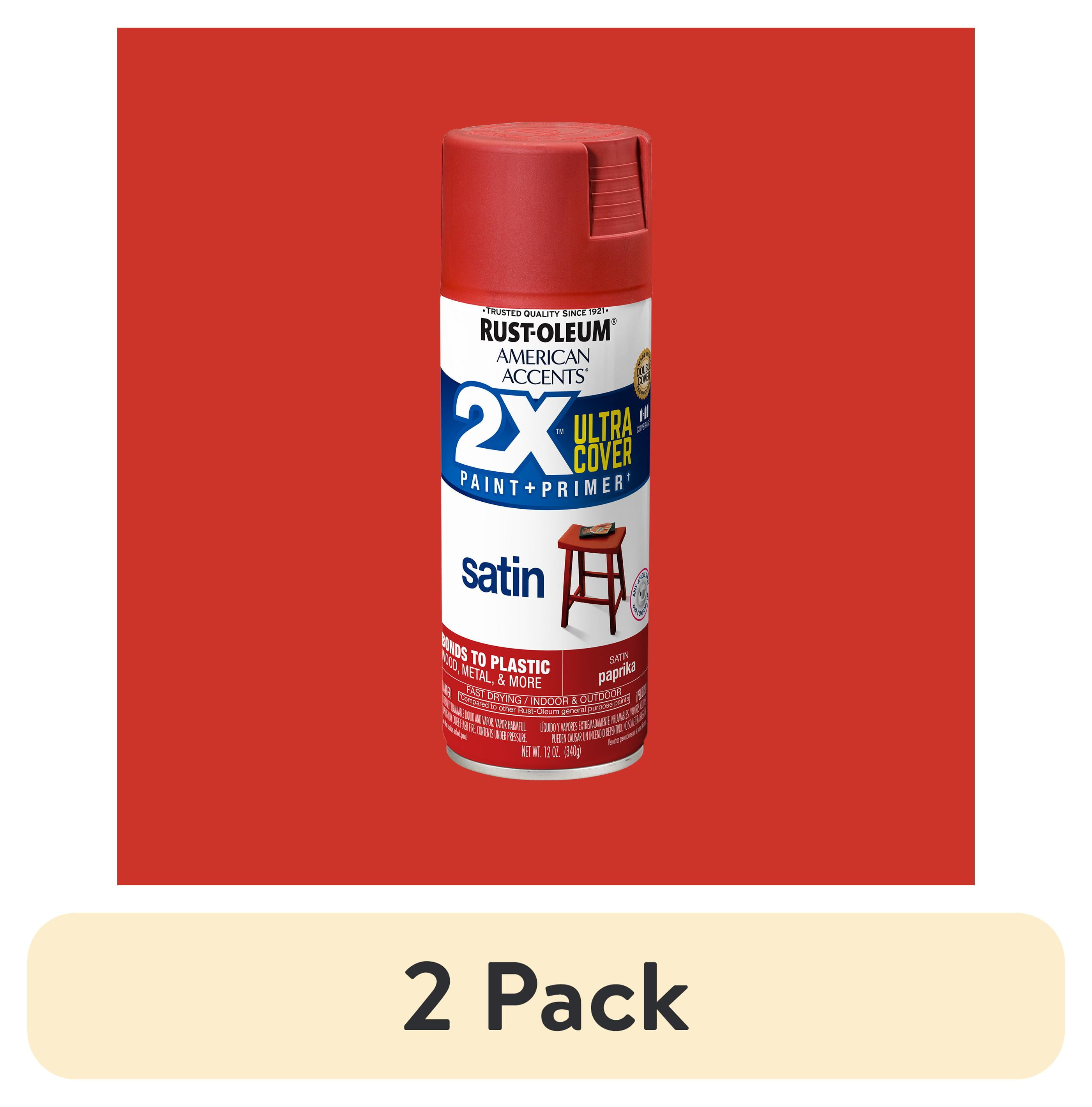 (2 pack) Paprika, Rust-Oleum American Accents 2X Ultra Cover Satin ...