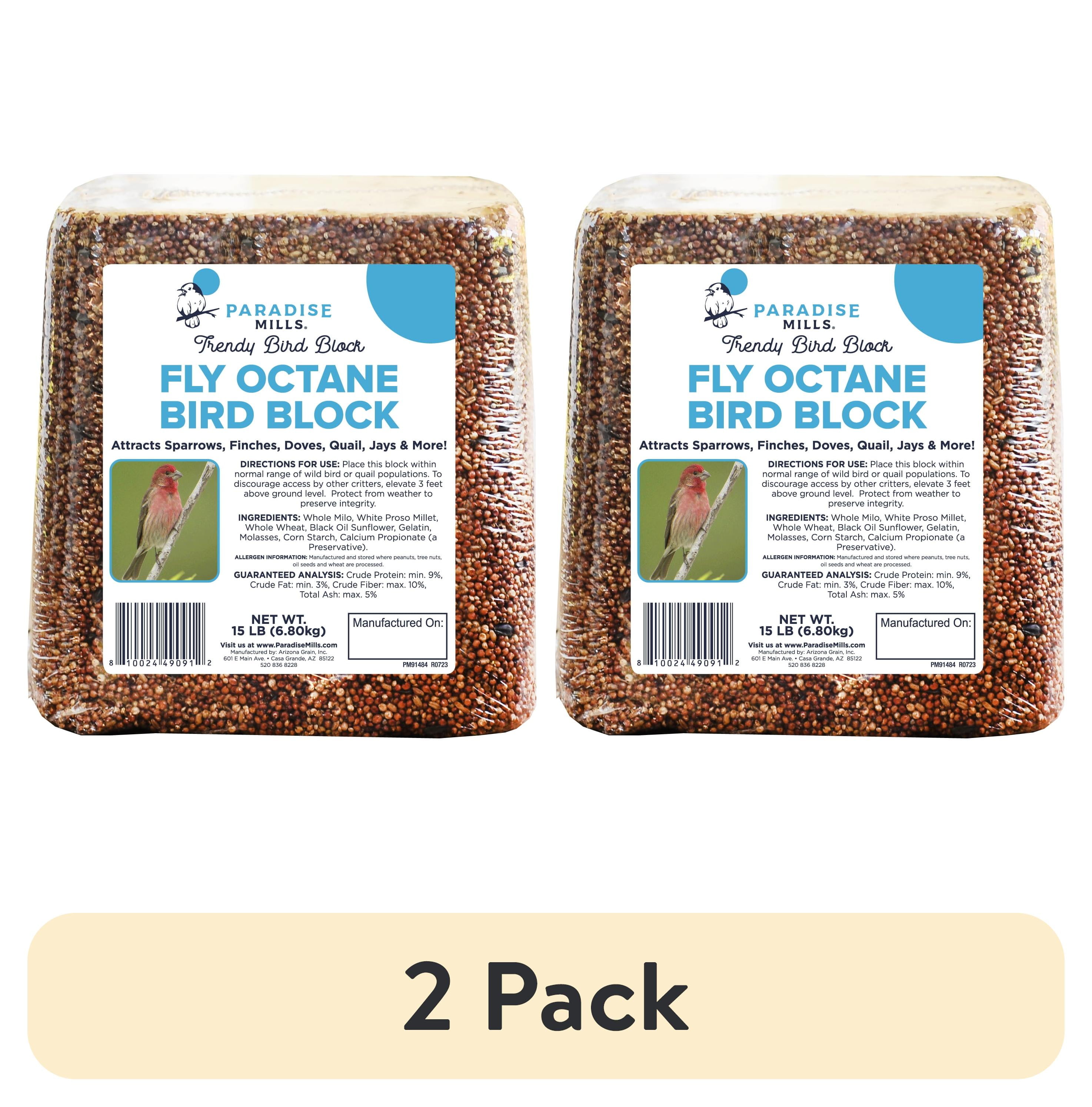 (2 pack) Paradise Mills Wild Bird Food Block, 15 lb, New, Formulated ...
