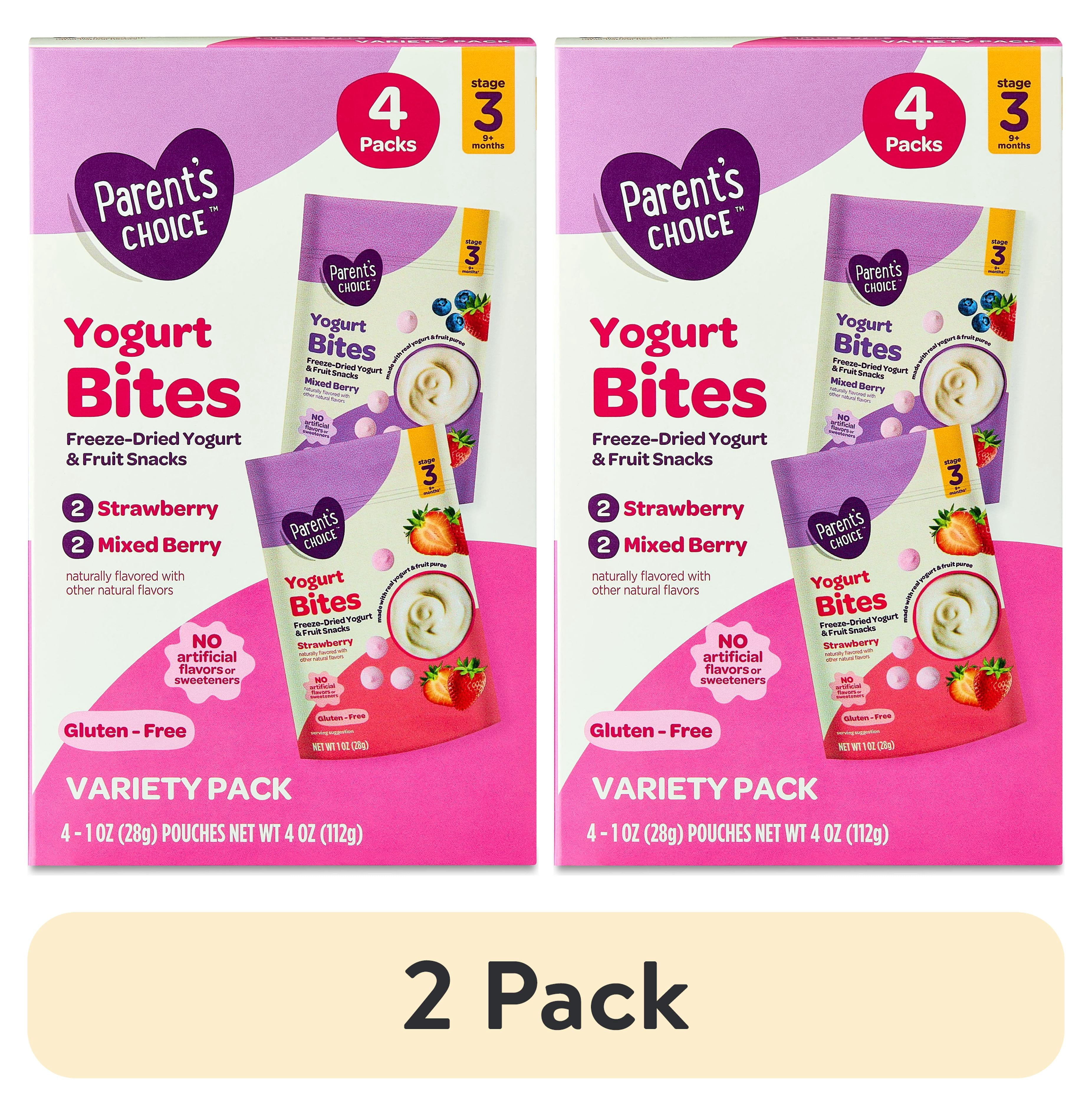 (2 pack) Parent’s Choice™ Assorted Flavors Stage 3 Toddler Yogurt Bites ...