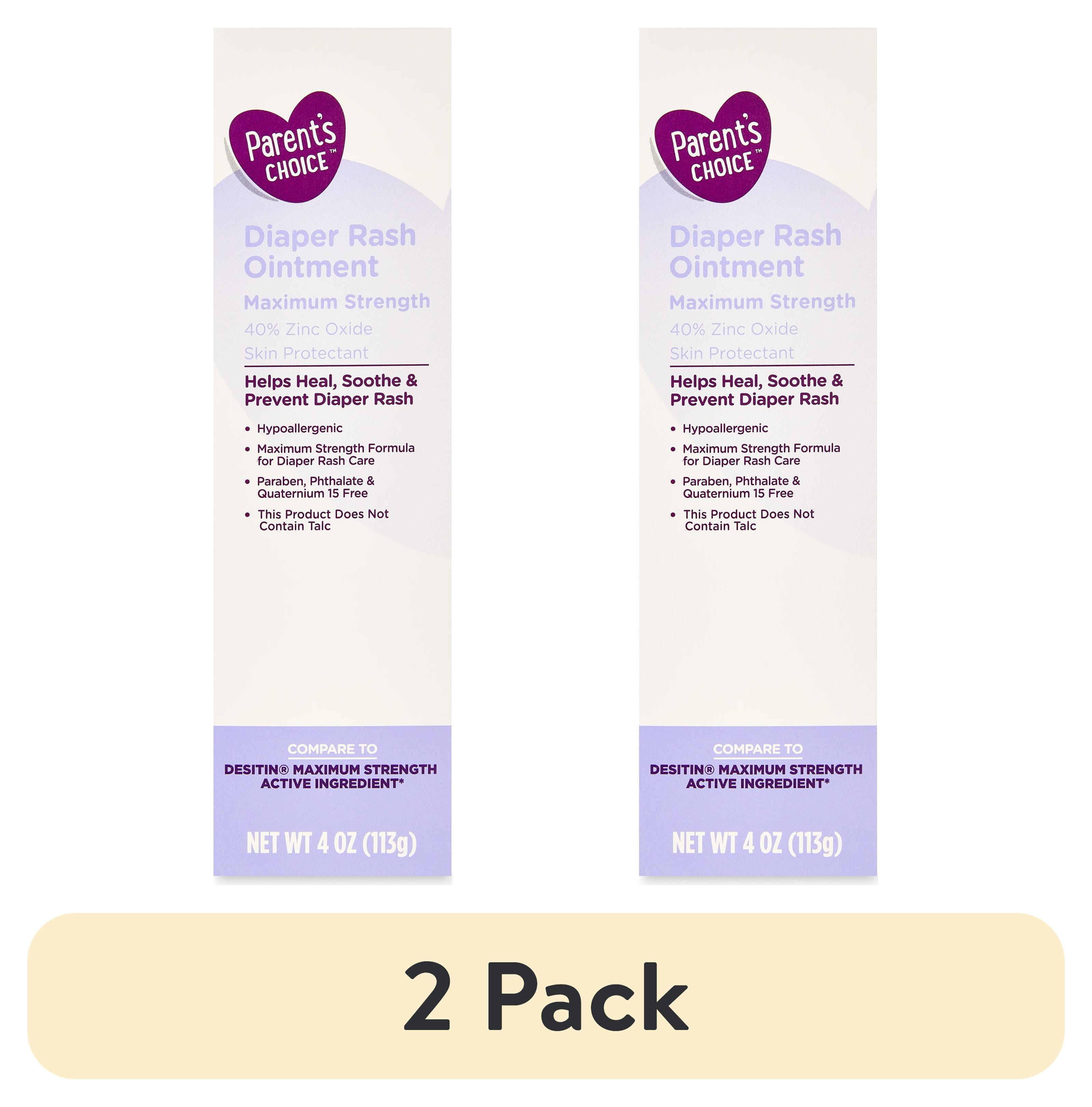 (2 pack) Parent's Choice Diaper Rash Ointment Maximum Strength Zinc ...