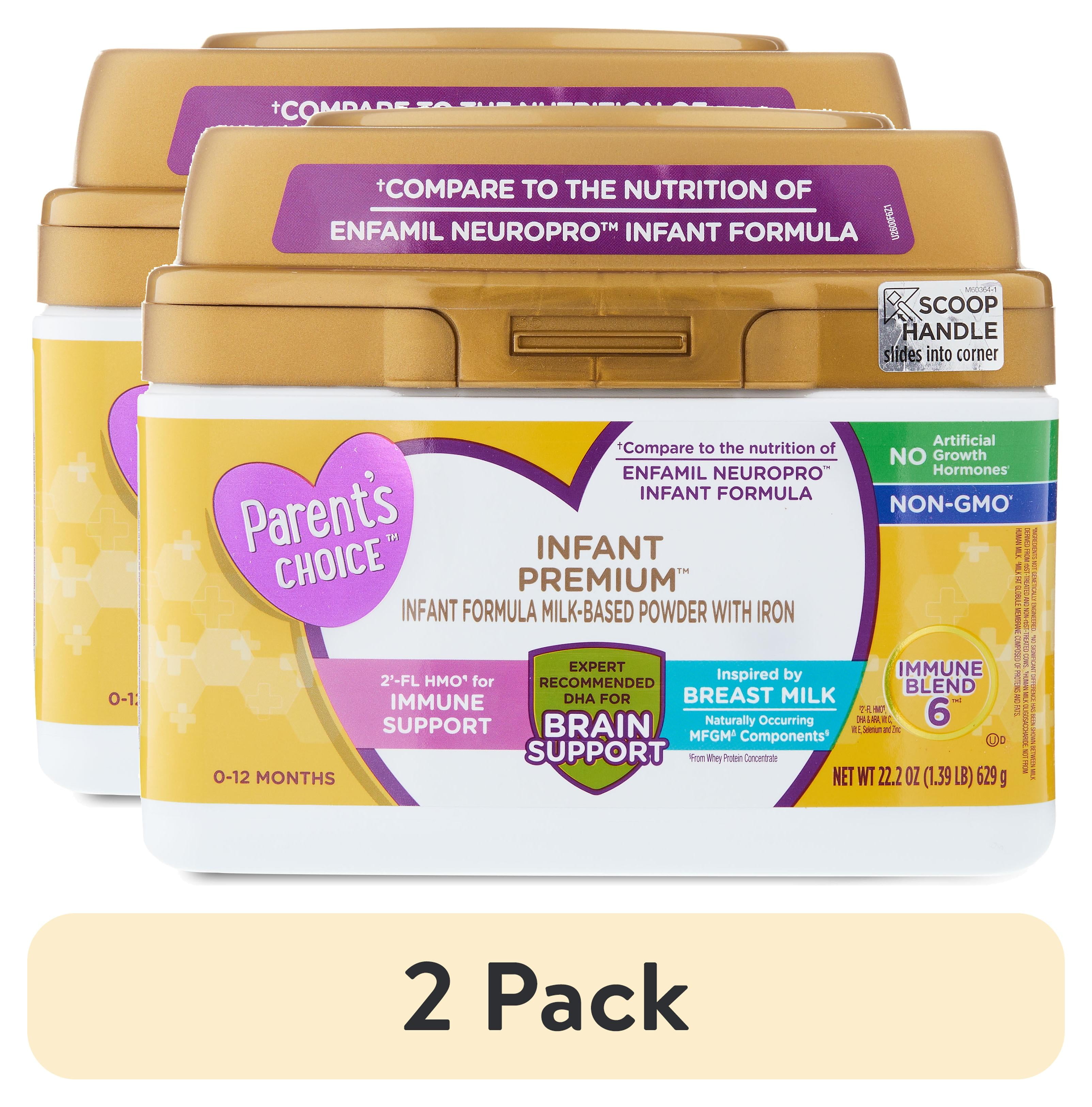 (2 pack) Parent's Choice Infant Premium Baby Formula Milk-Based Powder with Iron, DHA, Non-GMO ...
