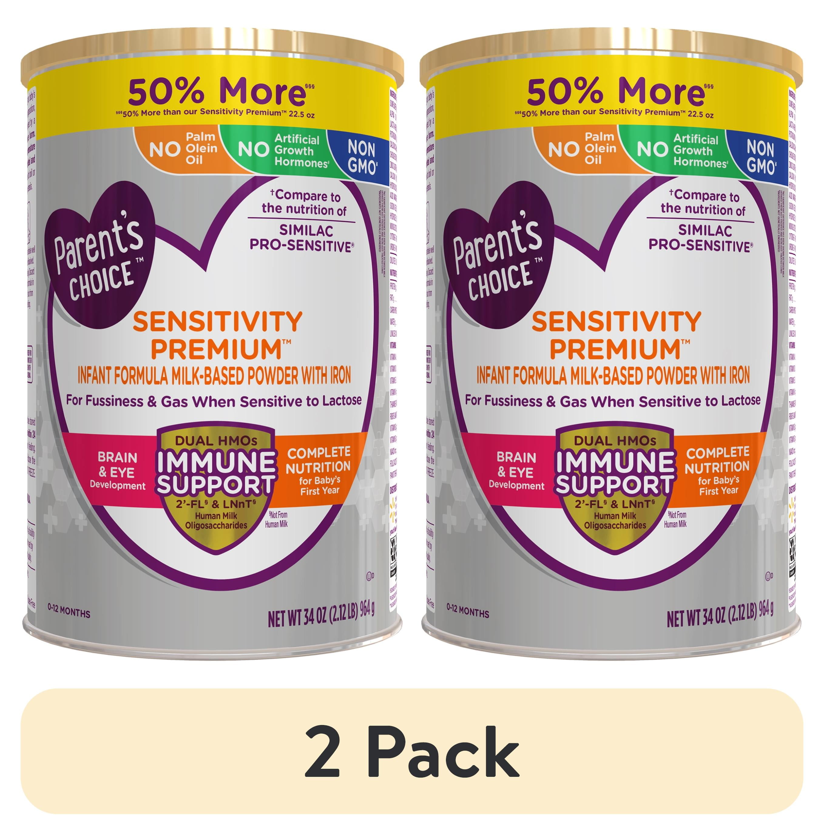 (2 pack) Parent's Choice Sensitivity Premium Baby Formula with Iron ...