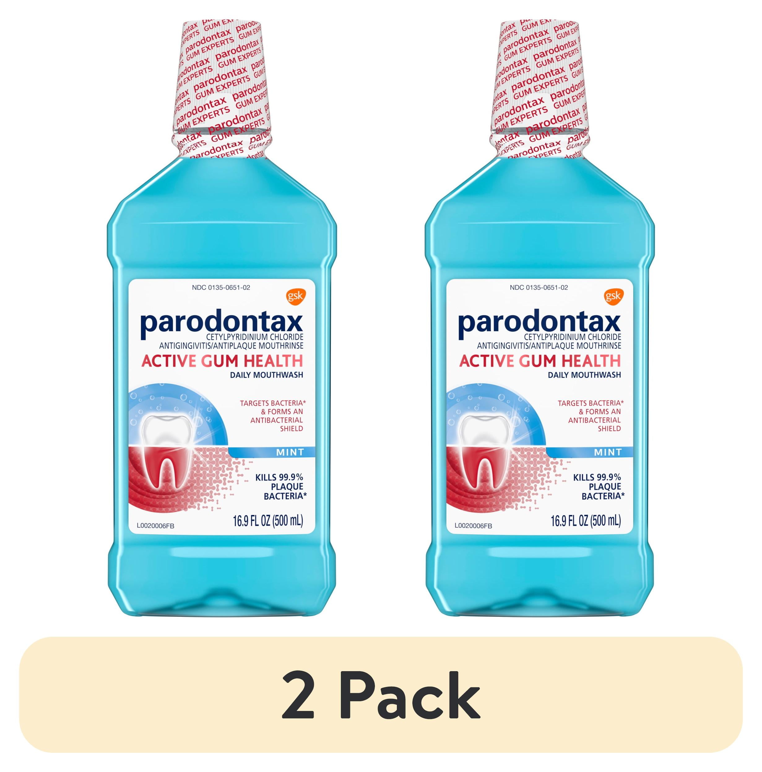 (2 pack) Parodontax Active Gum Health Mouthwash, Mint, 16.9 Fl Oz, for ...