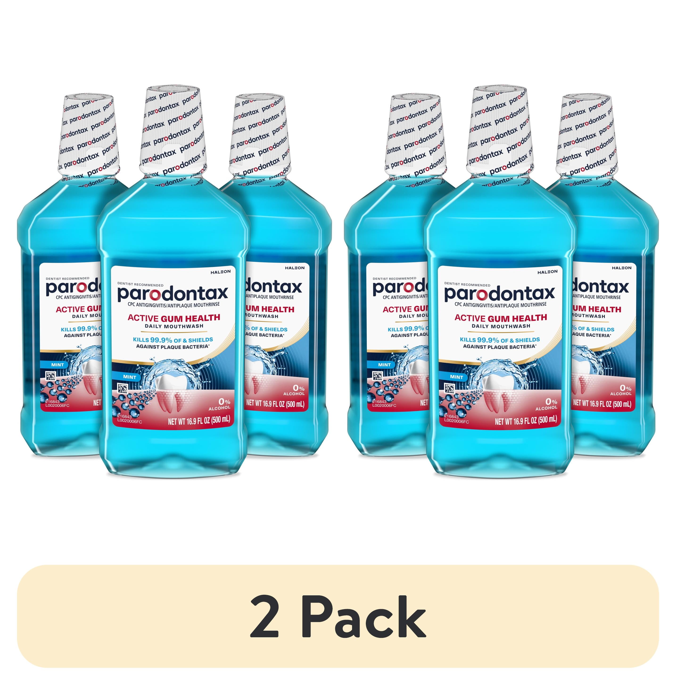 (2 pack) Parodontax Active Gum Health Mouthwash, Mint Flavor, 3X16.9 Fl ...