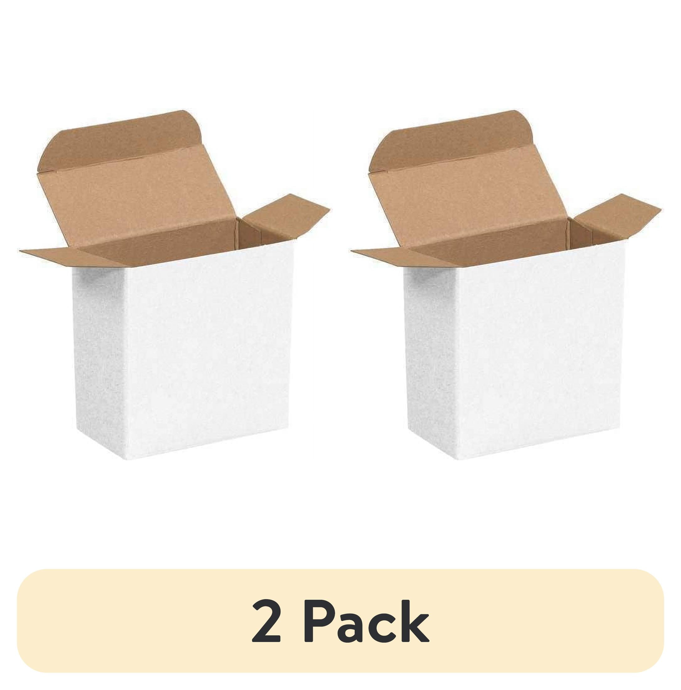 (2 pack) Partners Brand Carton,Rev Tuck,1 5/8x9/16x1 5/8",PK2000 RTC7W ...