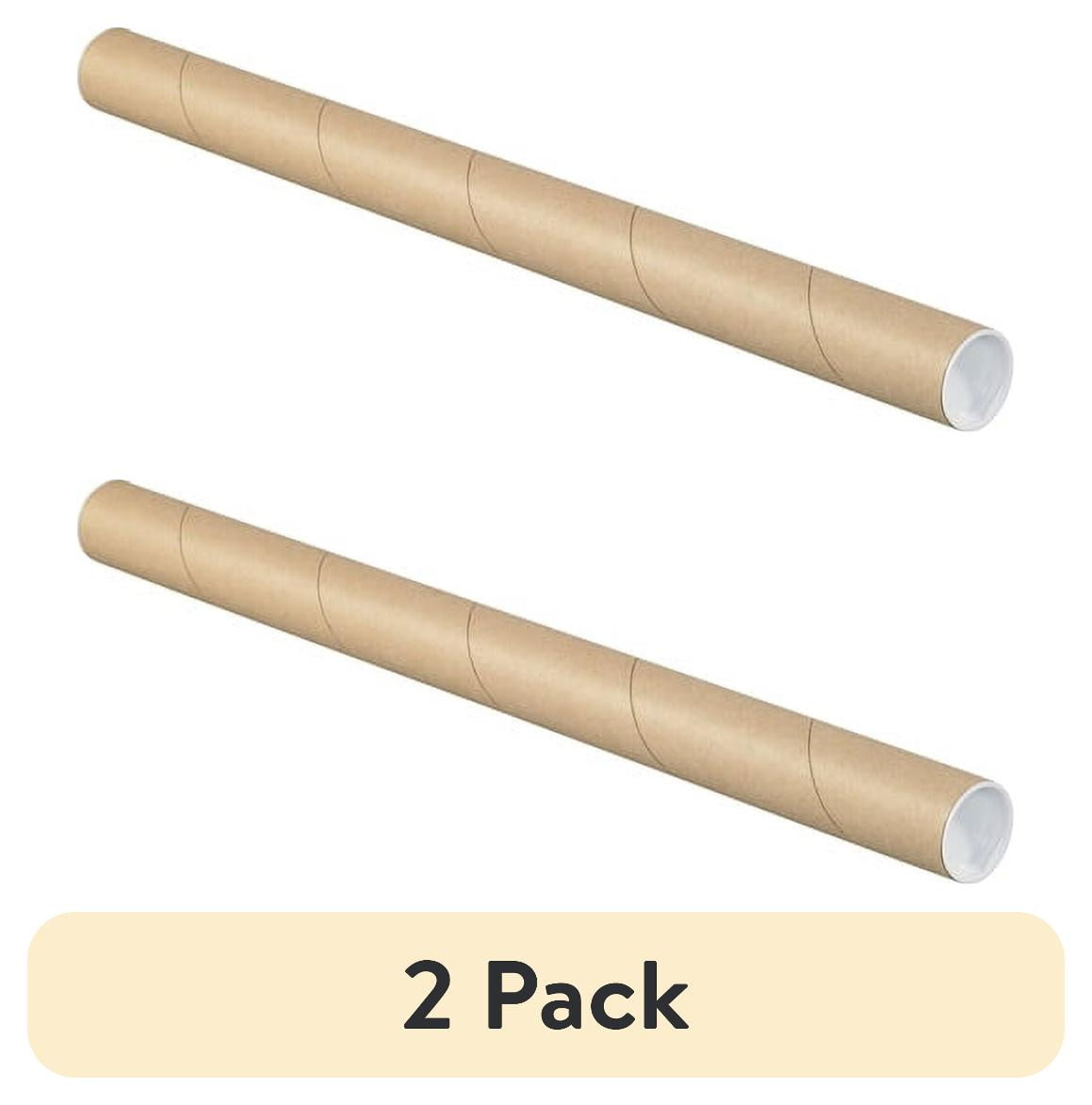 (2 pack) Partners Brand Mailing Tubes,W/Caps,1-1/2x16",PK50 P1516K ...