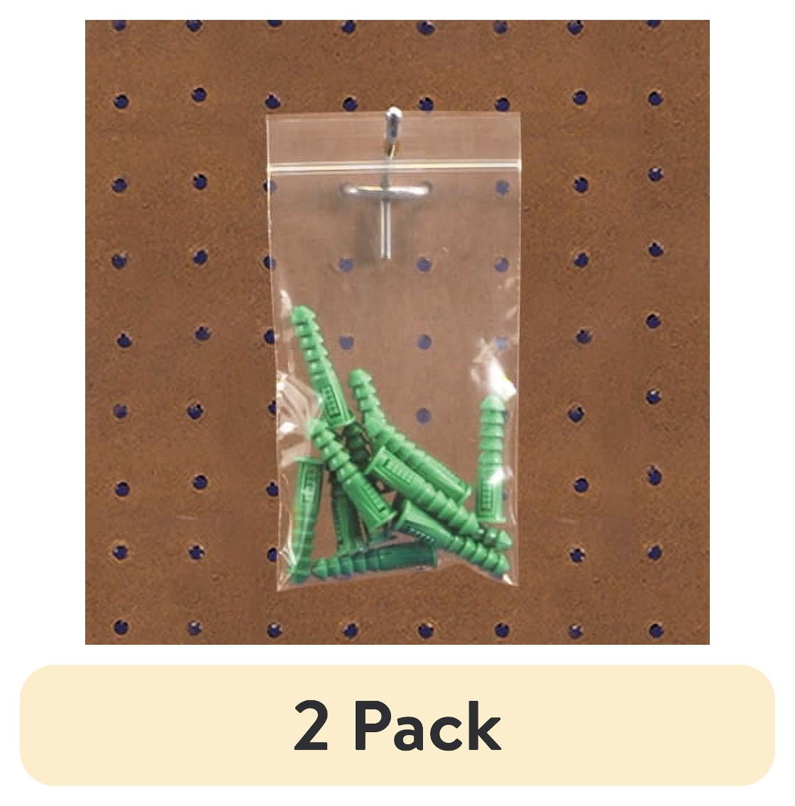 (2 pack) Office Depot® Brand 2-Mil Reclosable Poly Bags with Hang Holes ...