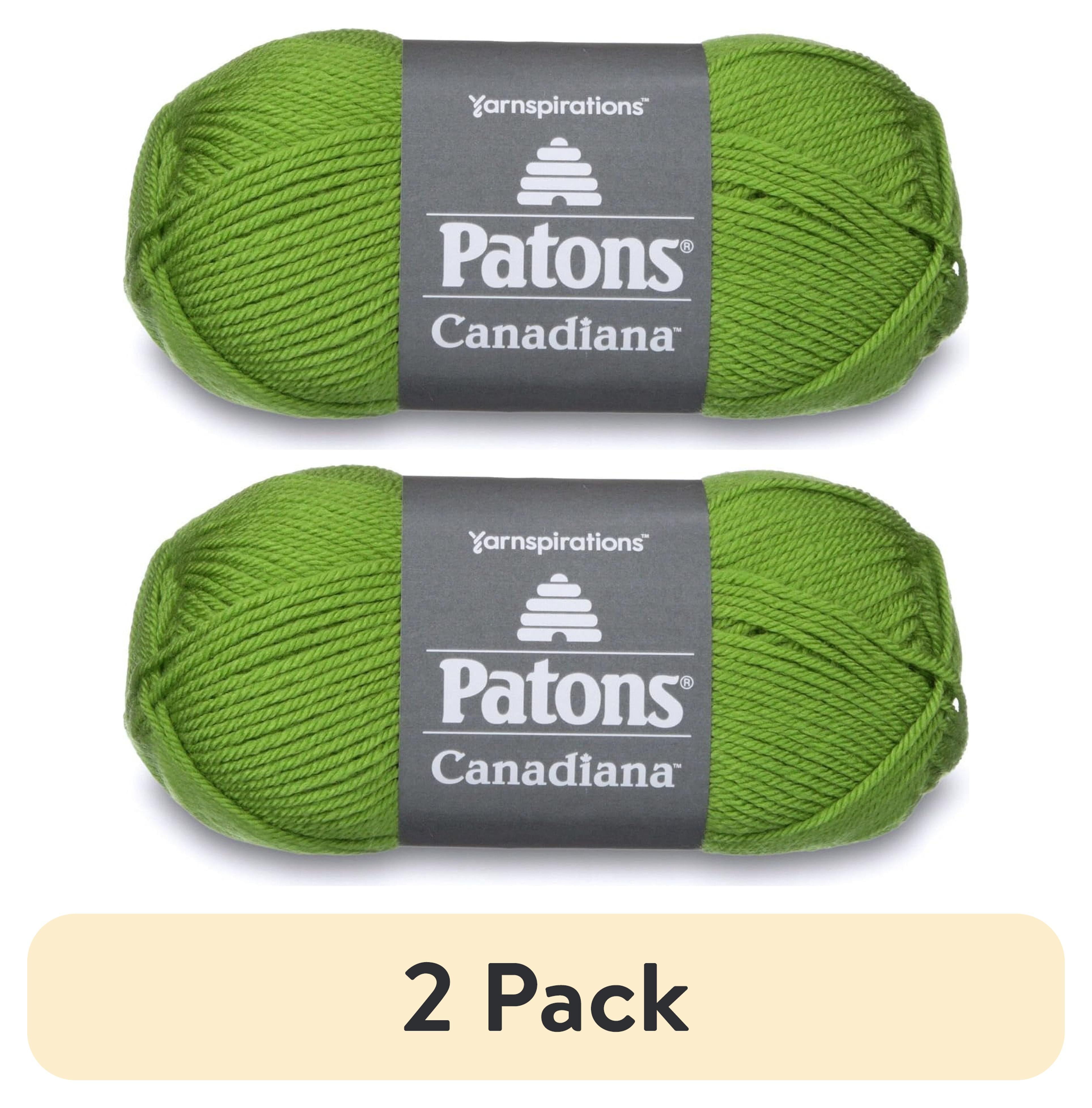 (2 pack) Patons Canadiana Yarn - Solids-Cherished Green - Walmart.com