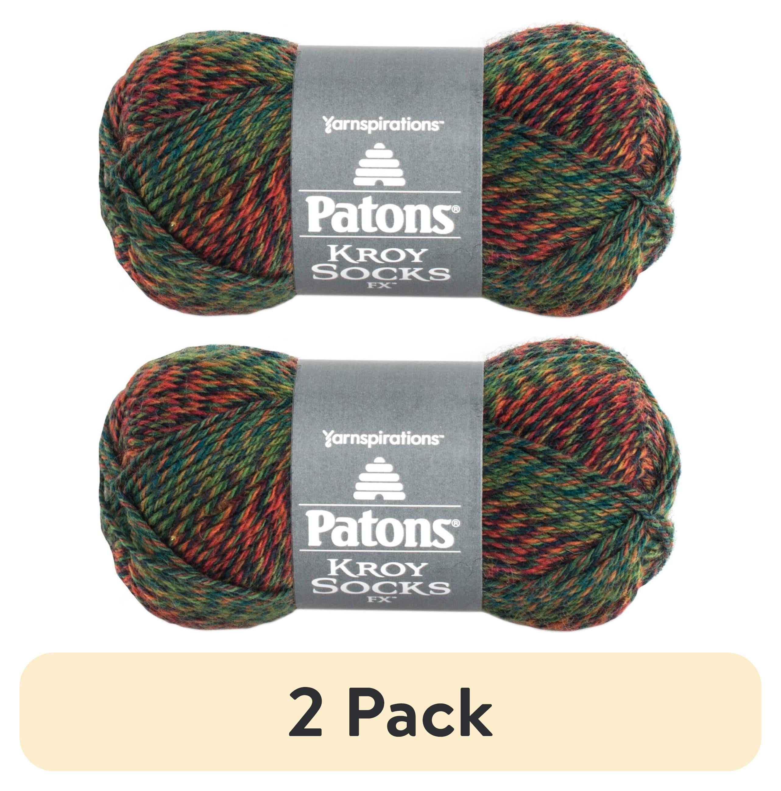 (2 pack) Patons Kroy Socks FX Yarn-Clover - Walmart.com