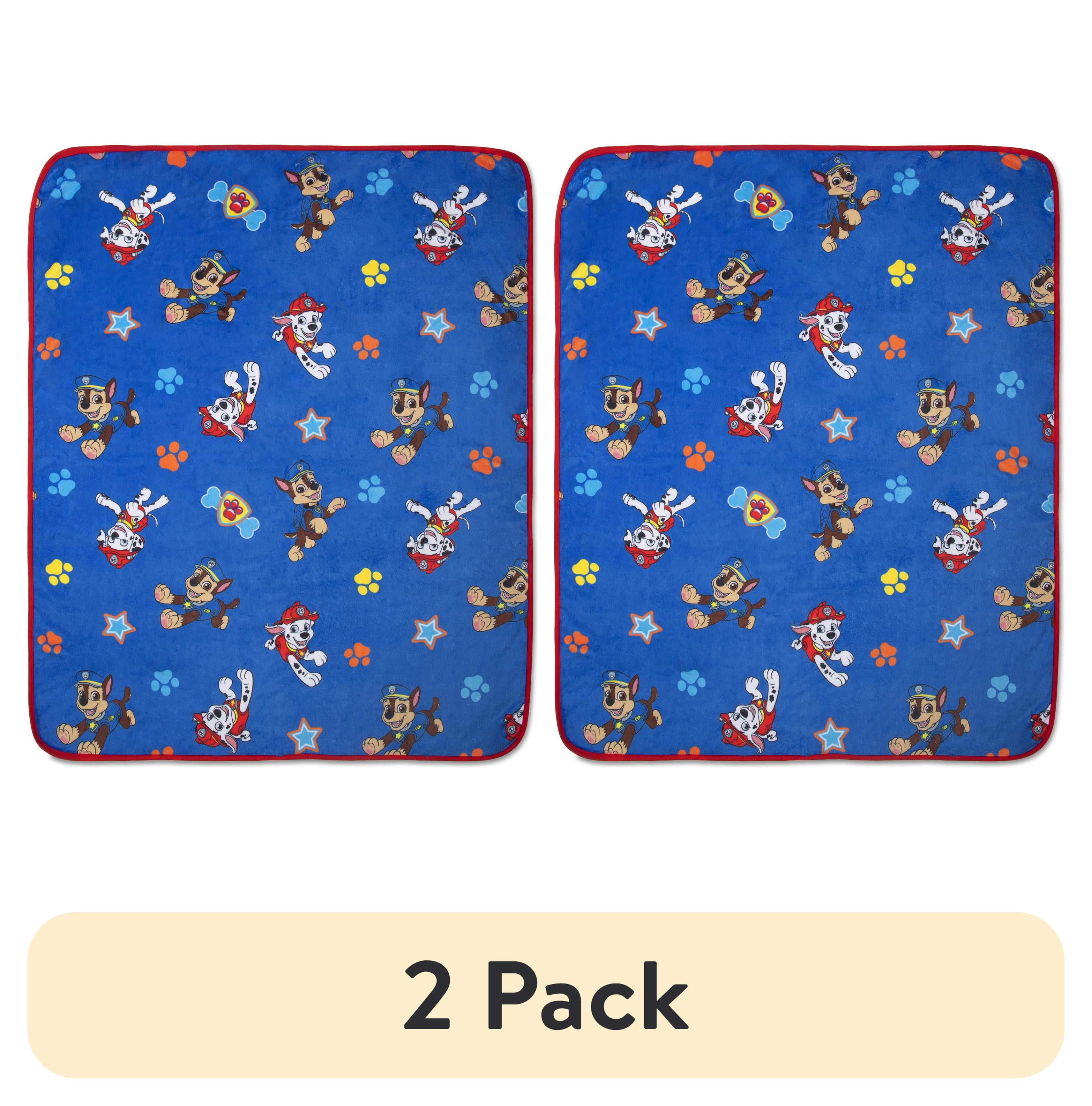 Paw Patrol Plush Toddler Blanket 40x50 Blue Soft Warm Cuddly for Boys ...