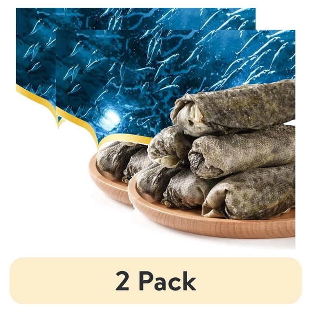 (2 pack) Pawmate Natural Cod Skin Sticks Dog Treats, Premium Cod Skin ...