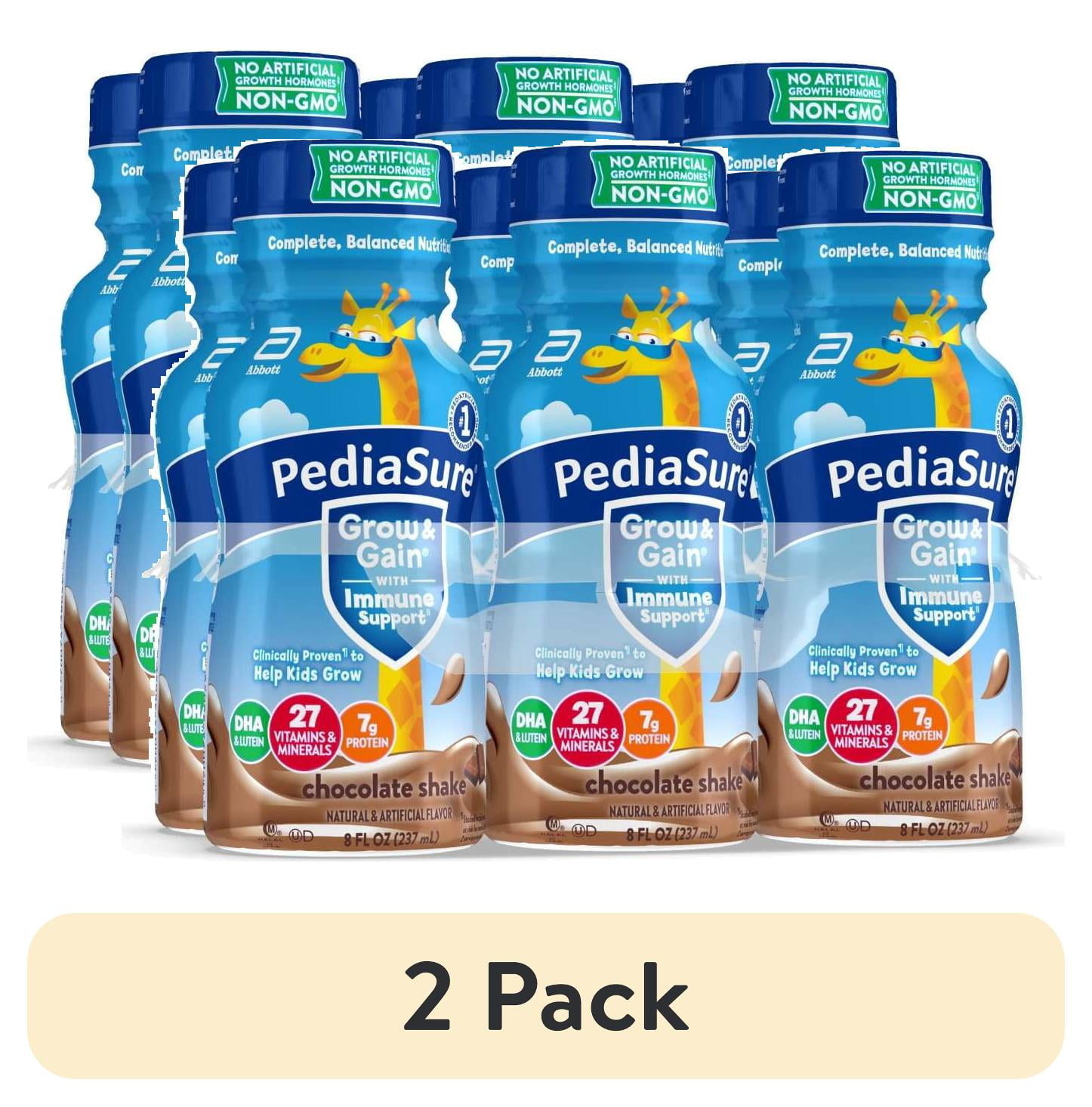 (2 pack) PediaSure Grow & Gain with Immune Support, 7g Protein ...