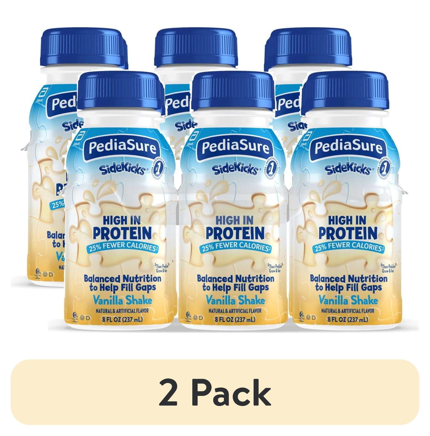 (2 pack) PediaSure SideKicks, Kids Protein Shake, Vanilla, 8-fl-oz ...