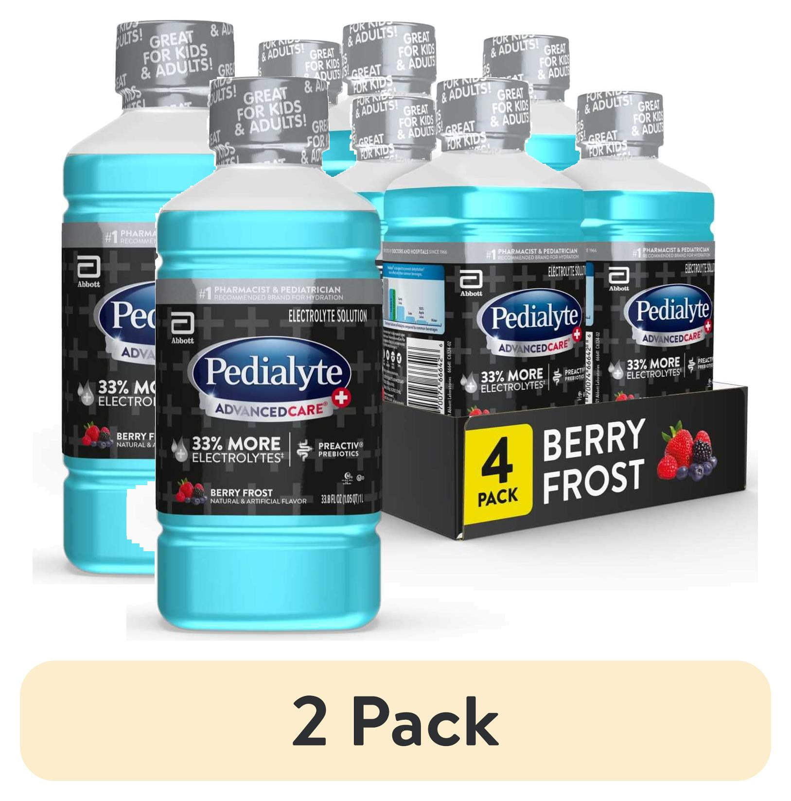 (2 pack) Pedialyte AdvancedCare Plus Electrolyte Drink, Berry Frost, 1 ...
