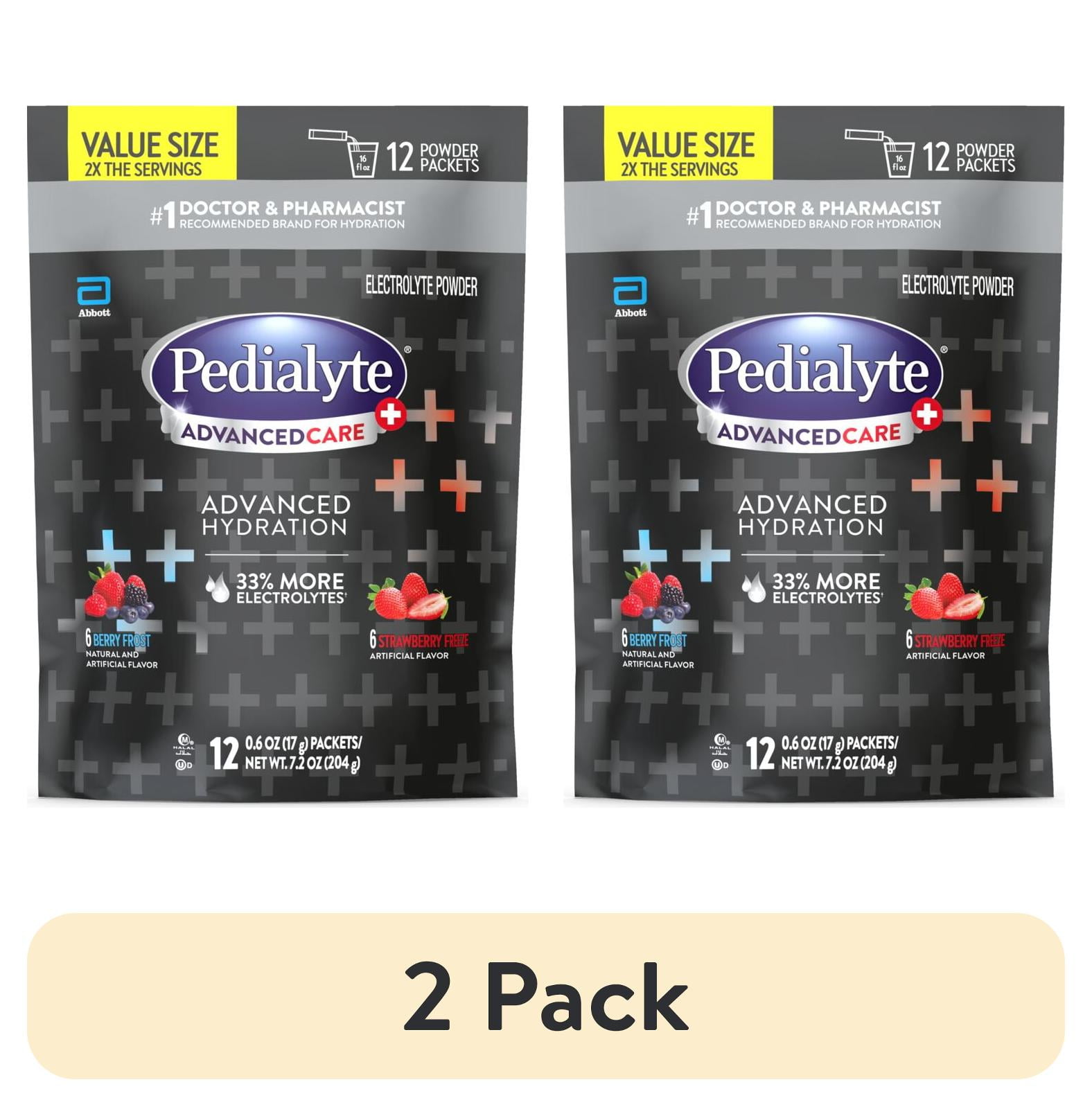 (2 pack) Pedialyte AdvancedCare Plus Electrolyte Powder, Variety Pack ...