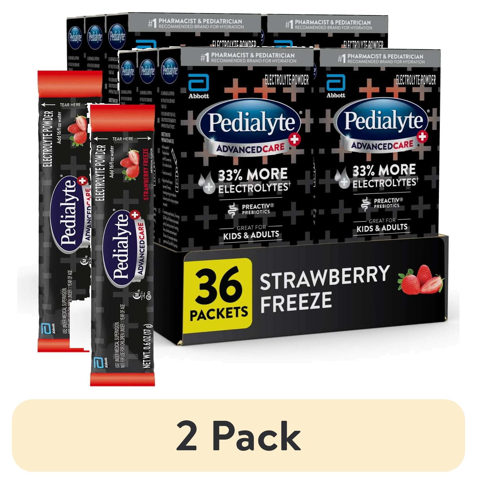 (2 pack) Pedialyte AdvancedCare Plus Electrolyte Powder, Strawberry ...