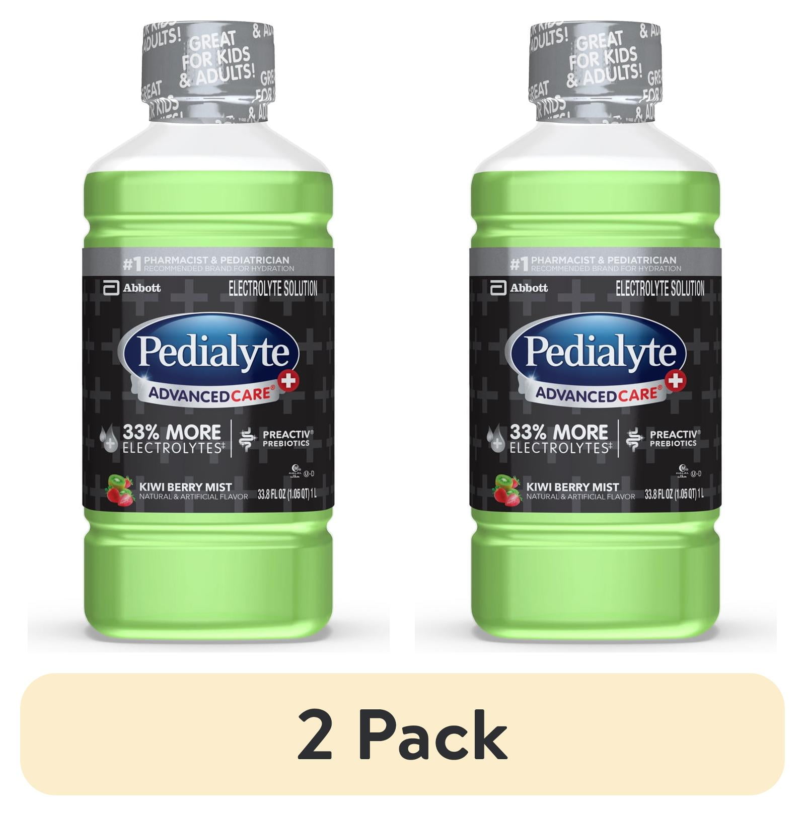 (2 pack) Pedialyte AdvancedCare Plus Electrolyte Drink, Kiwi Berry Mist ...