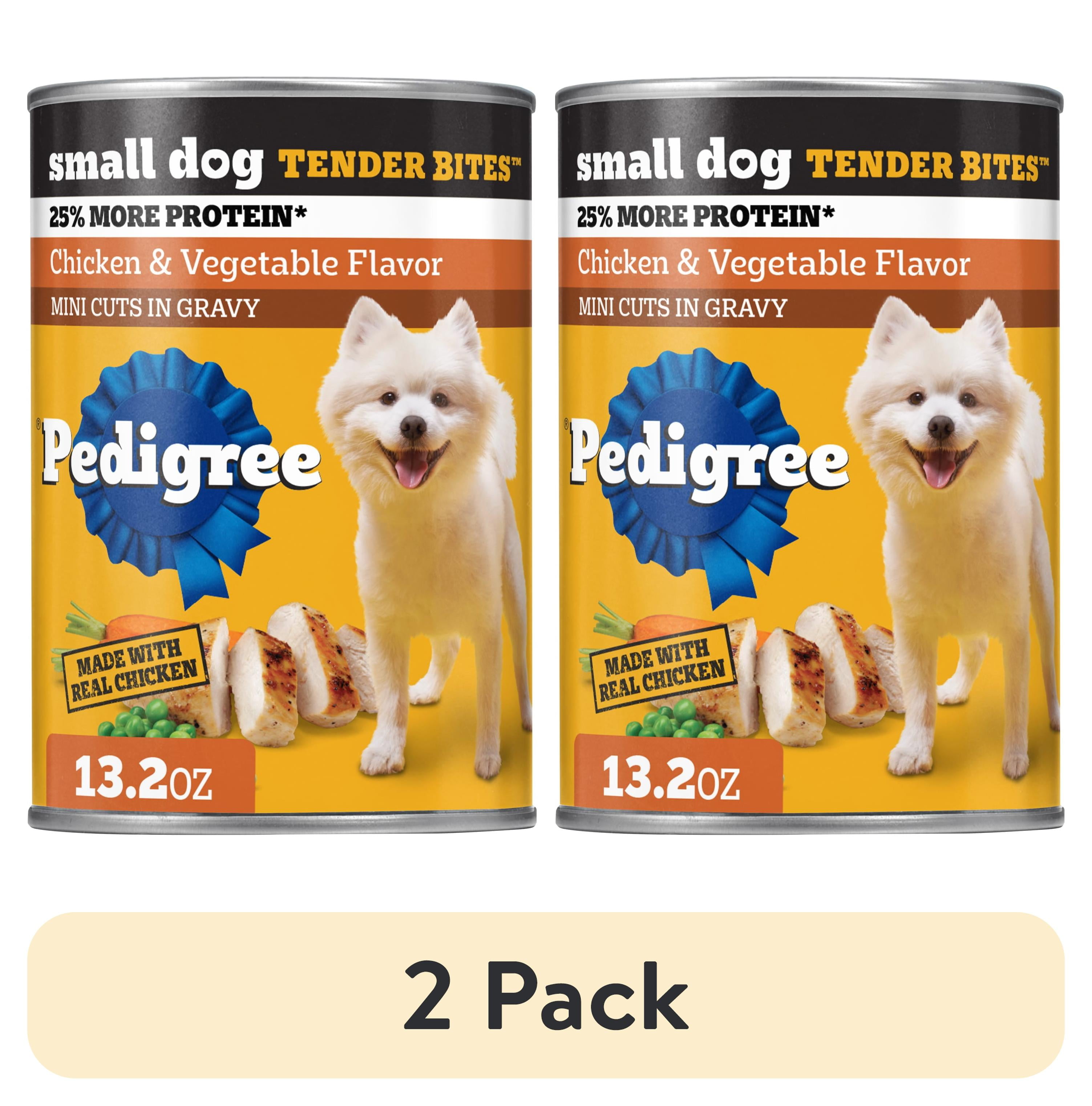 (2 pack) Pedigree Small Dog Tender Bites In Gravy Wet Dog Food, Chicken ...