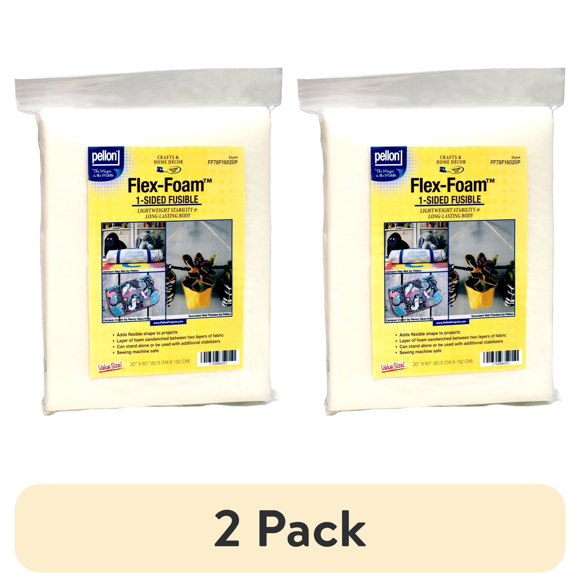 (2 pack) Pellon FF78 Flex Foam Fusible Sewing Fabric Stabilizer, Off ...