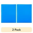 (2 pack) Pen+Gear 3-Prong 2-Pocket Poly Folder, Blue - Walmart.com