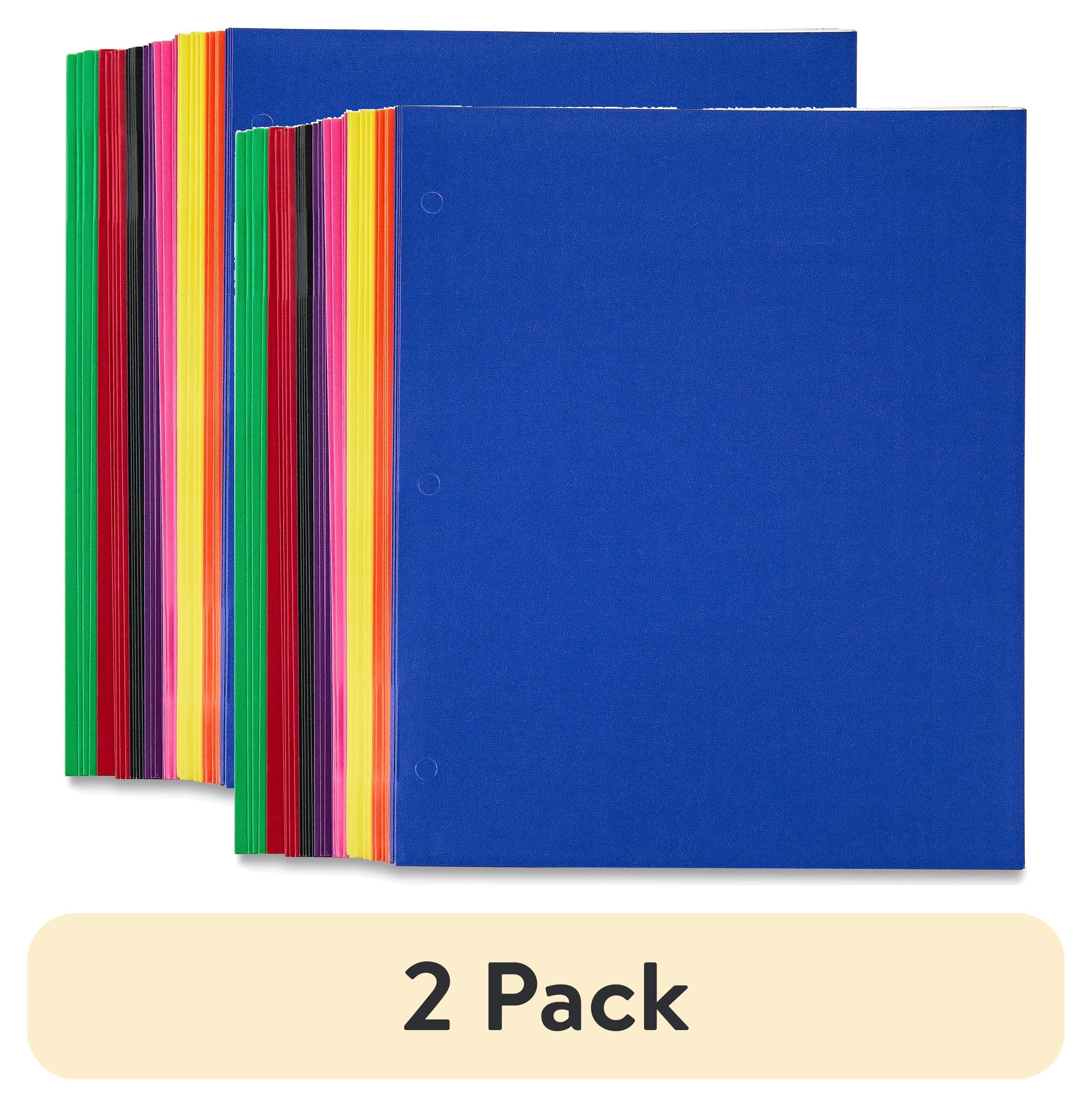 (2 pack) Pen+Gear 40-Count Letter Size 2-Pocket Paper Folders, Assorted ...