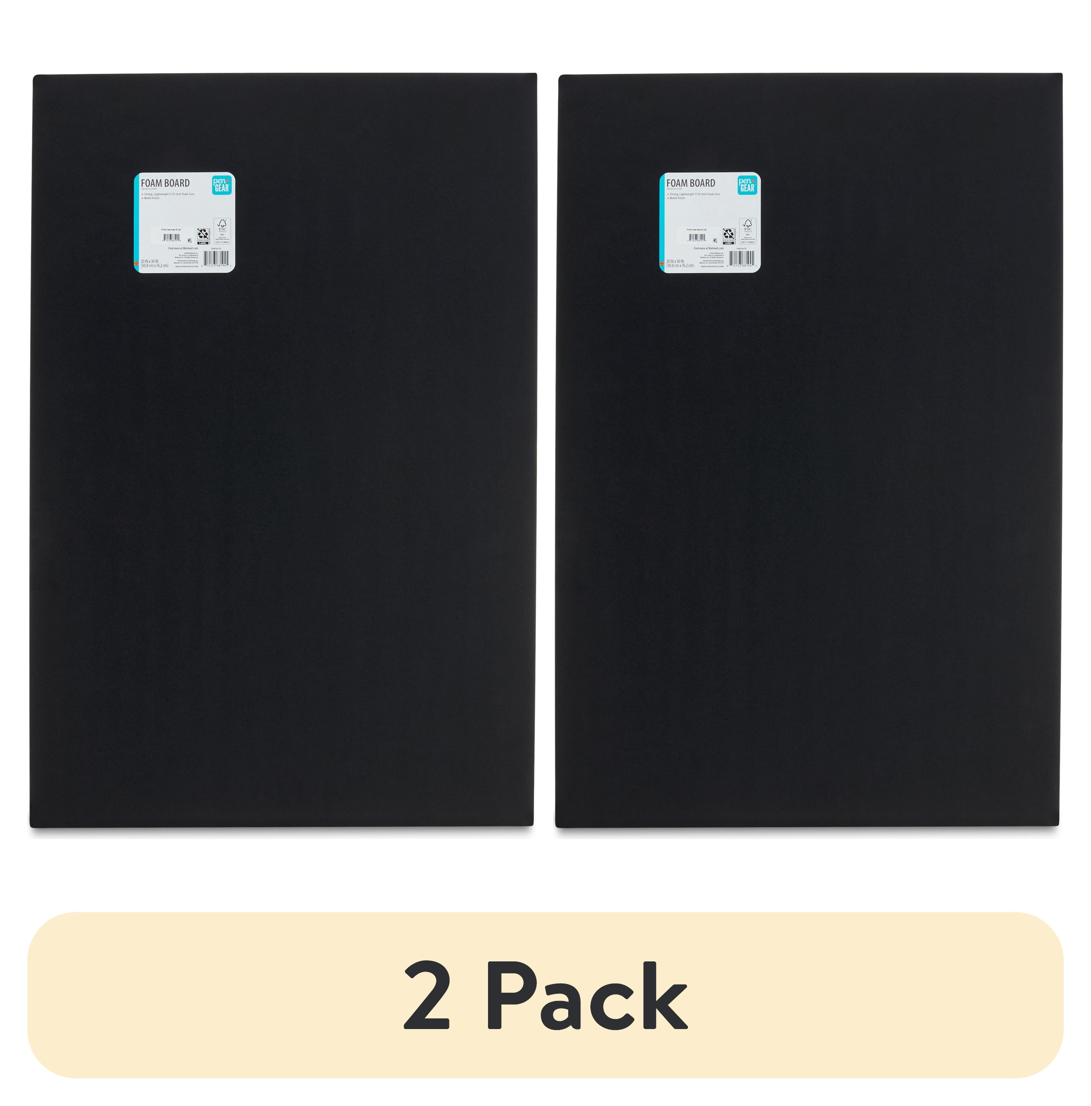 (2 pack) Pen+Gear Black Foam Board, 20" x 30" - Walmart.com