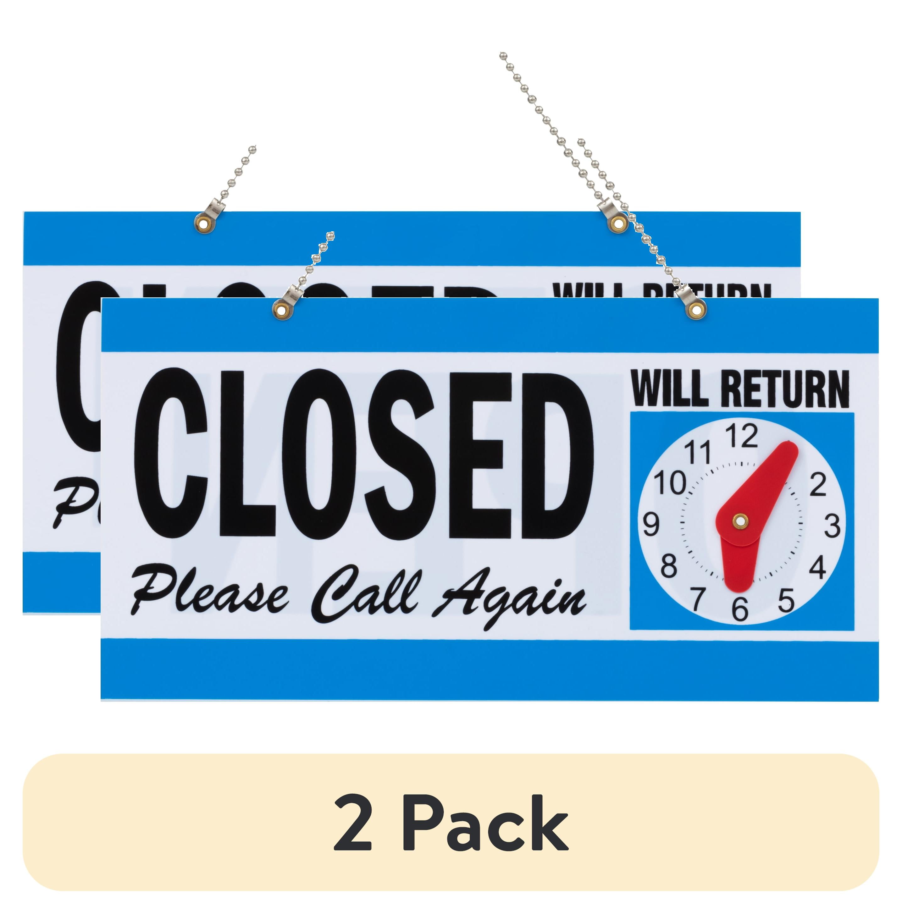 (2 pack) Pen+Gear Reversible Open & Closed Sign, 5.9 x 11.4 in, Durable ...