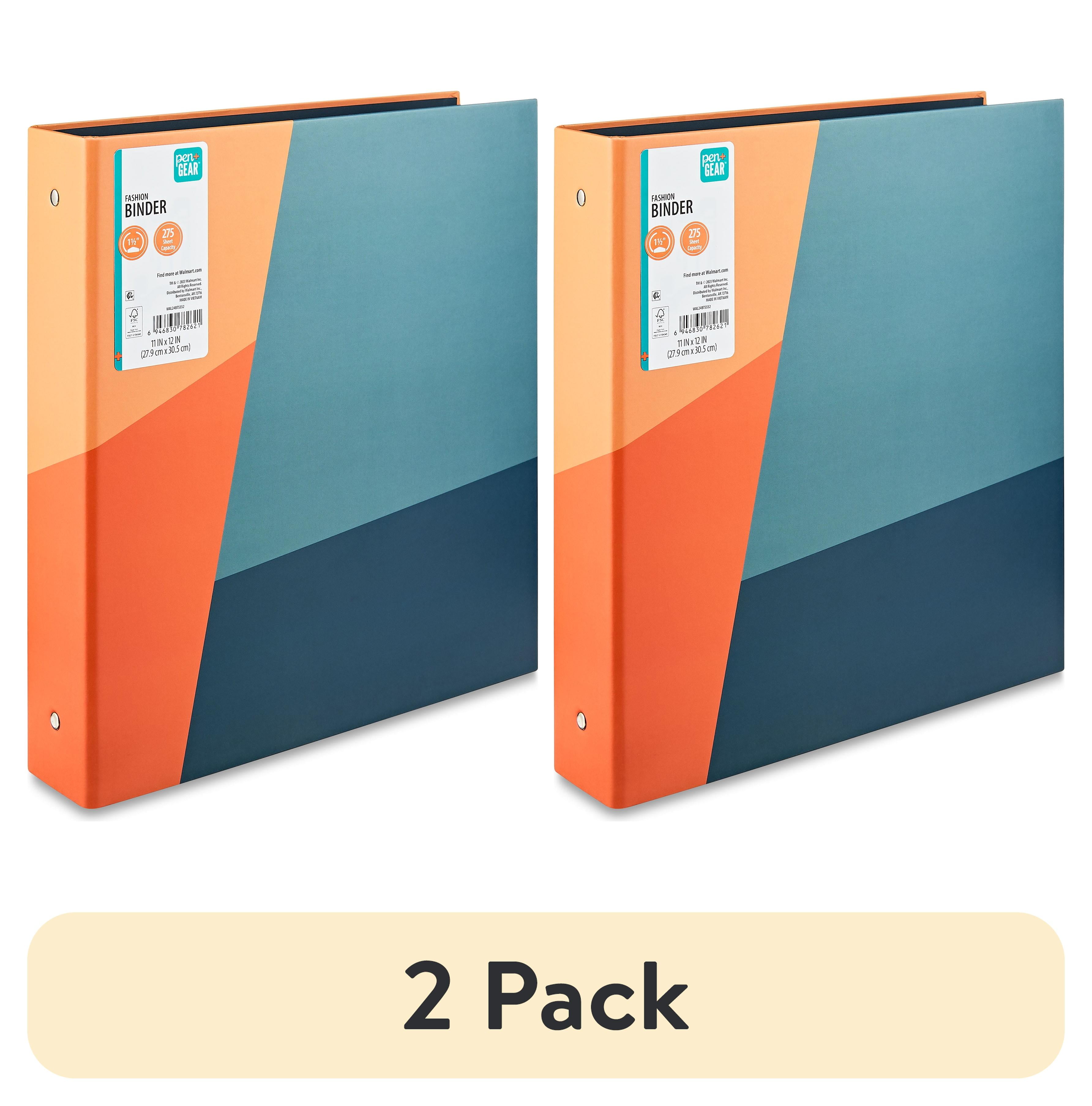 (2 pack) Pen+Gear Fashion 1.5" Round-Ring Binder, Color Block - Walmart.com