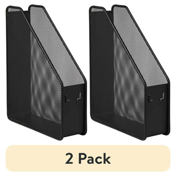 (2 pack) Pen+Gear, File Organizers, Metal Mesh Magazine File Holder ...