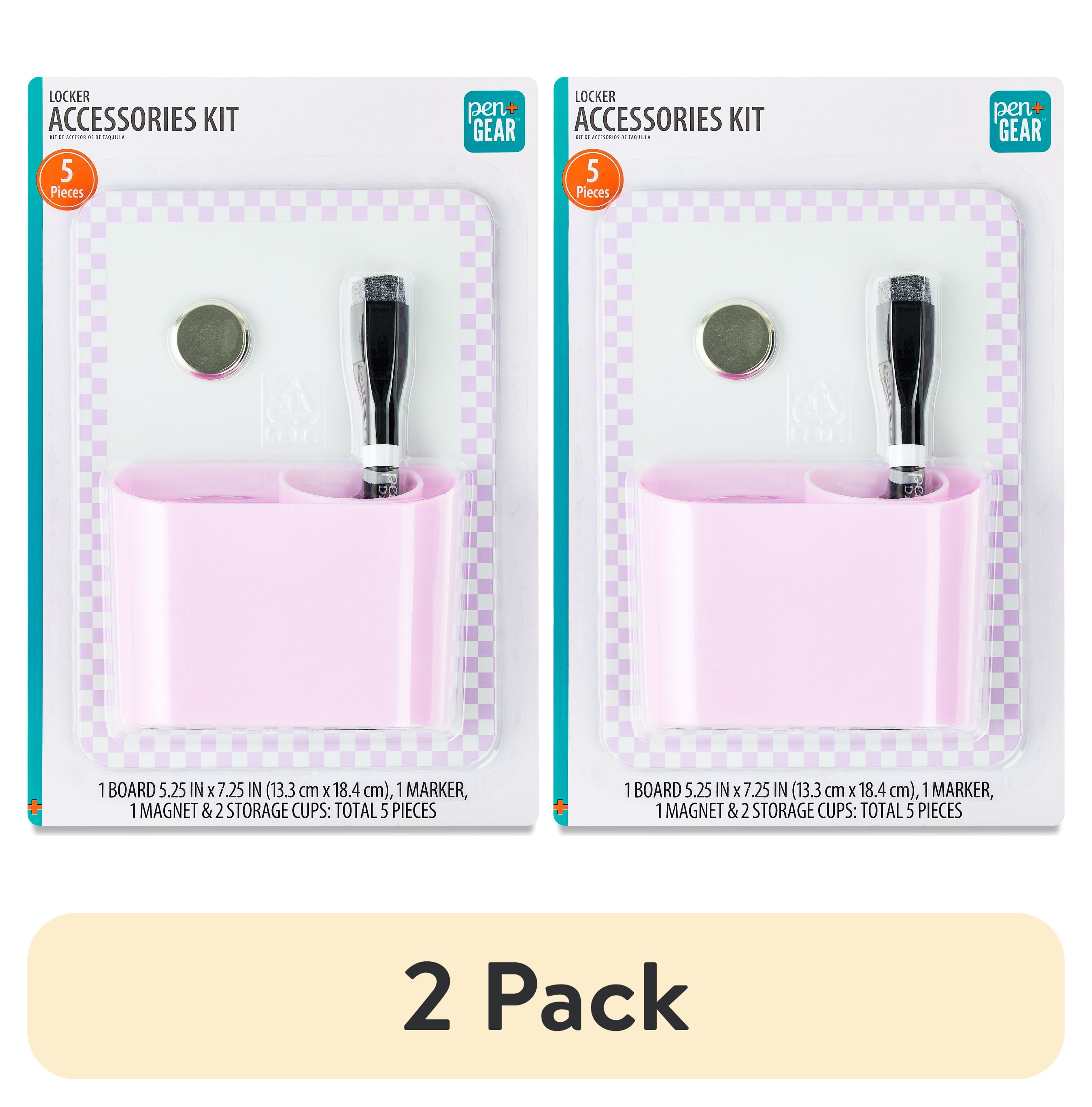 (2 pack) Pen+Gear 5.25" x 7.25 "Lavender Locker Accessories Set for ...