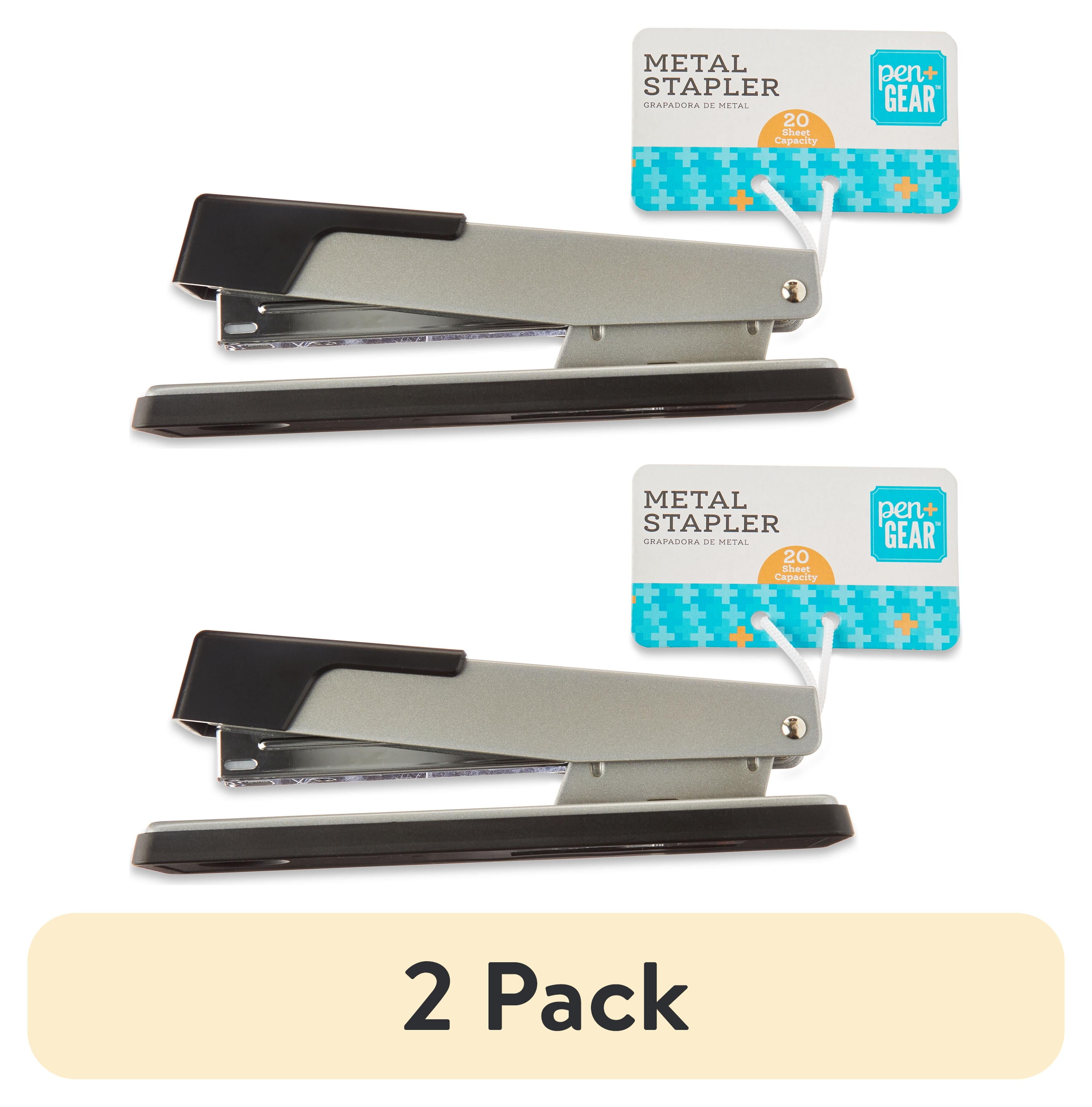 (2 pack) Pen+Gear Metal Stapler, 20 Sheet Capacity, Office, Silver, Model No.KK0327BC - Walmart.com