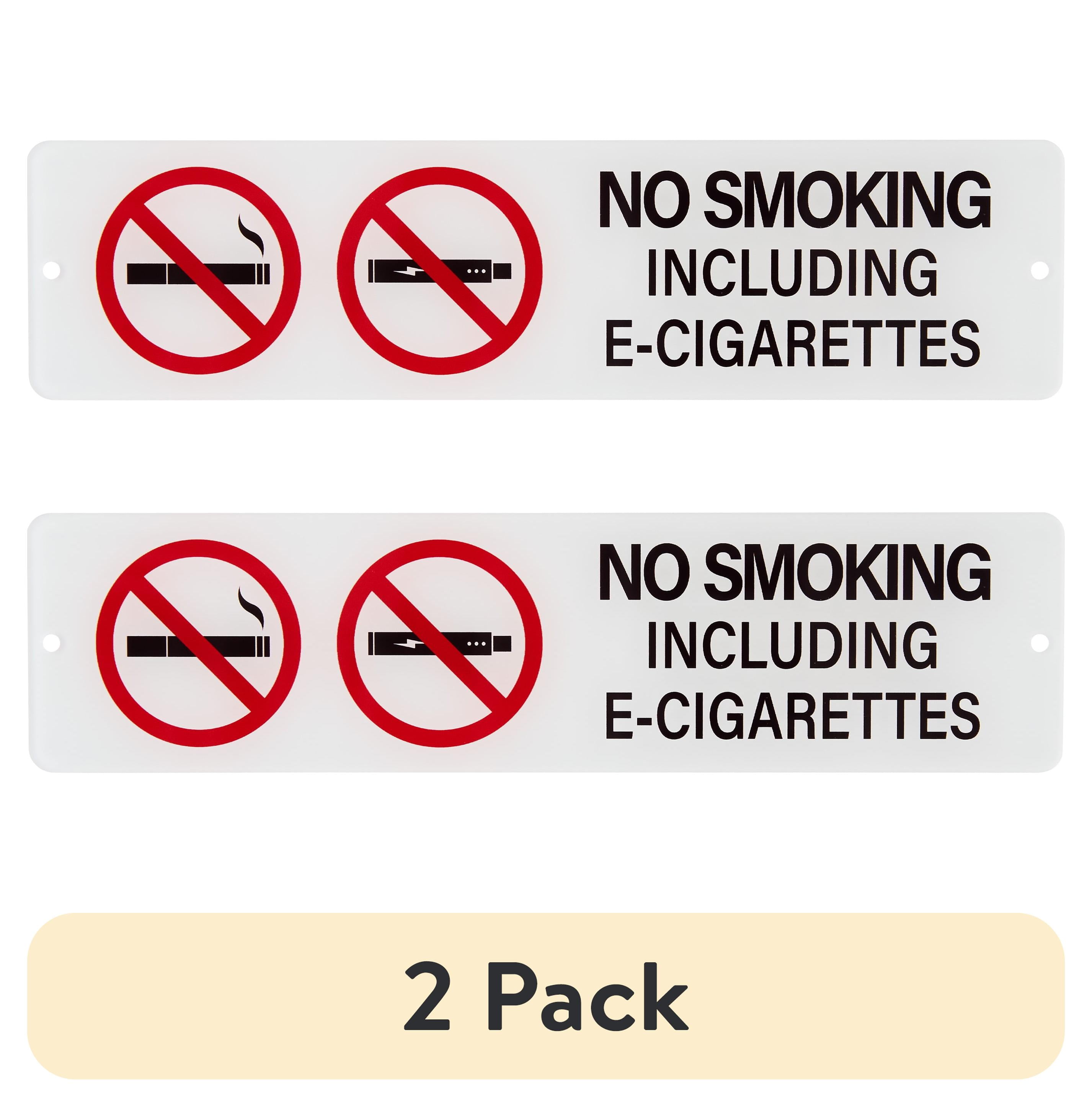 (2 pack) Pen+Gear NO SMOKING Sign,2×8 inches, Made of Acrylic ...