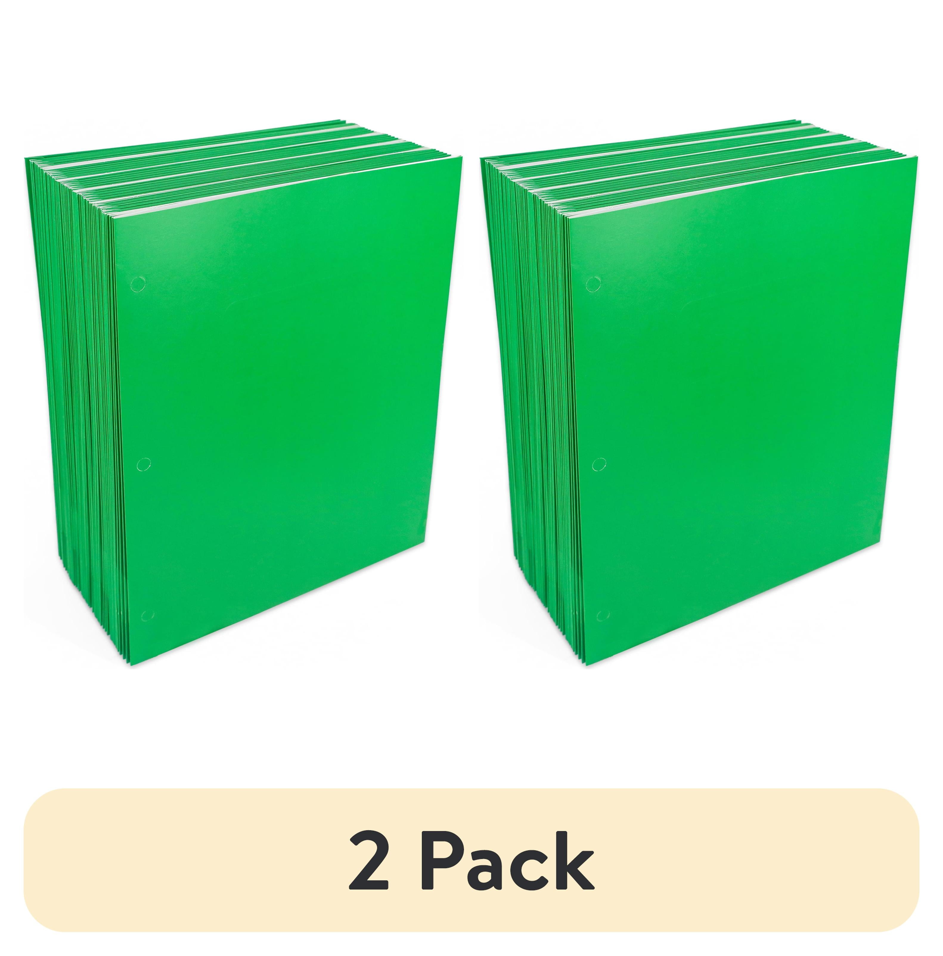 (2 pack) Pen + Gear Two Pocket Paper Portfolios, 50 Count, Green ...