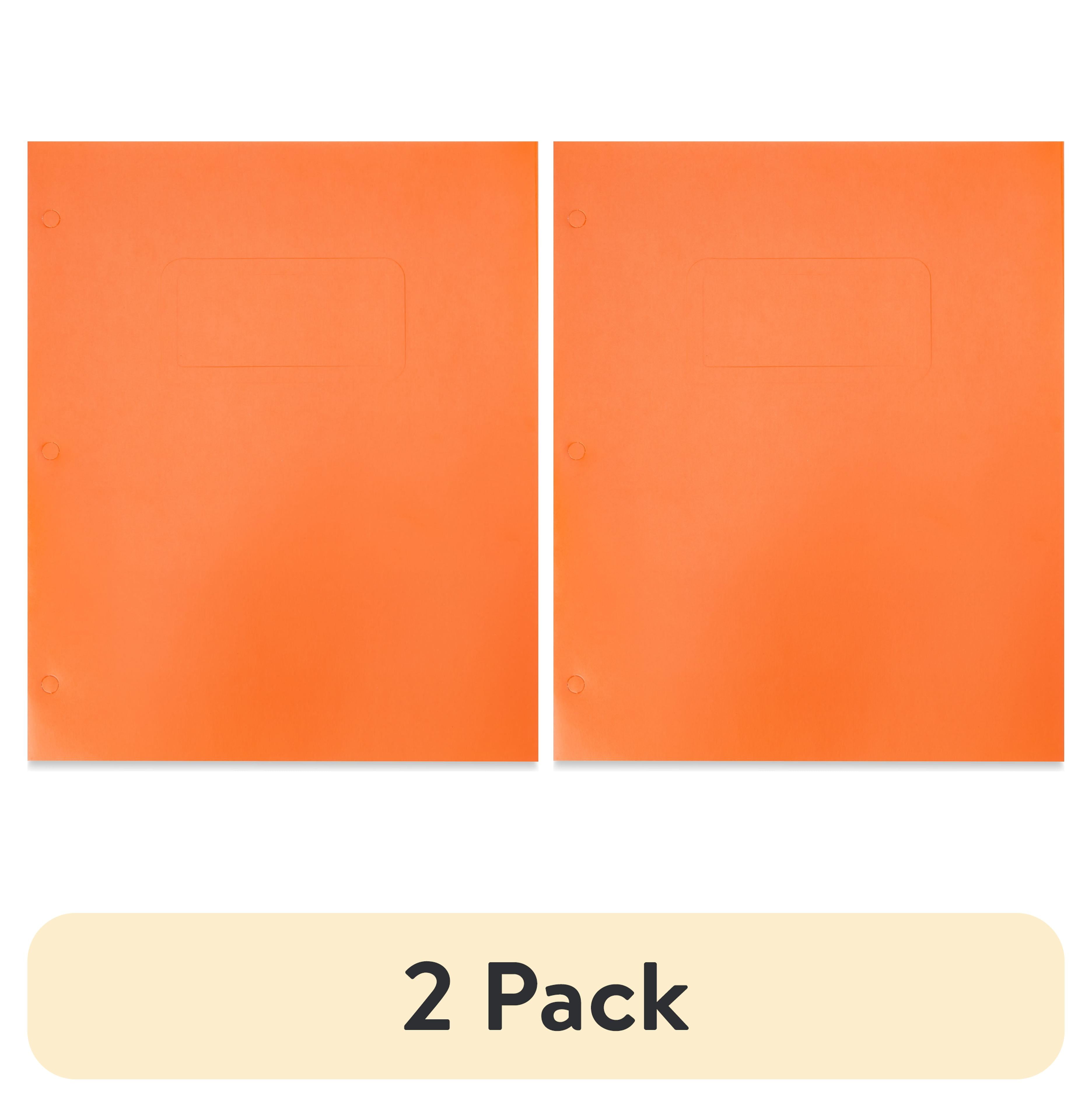 (2 pack) Pen + Gear Two Pocket Paper Portfolios, 50 Count, Orange ...