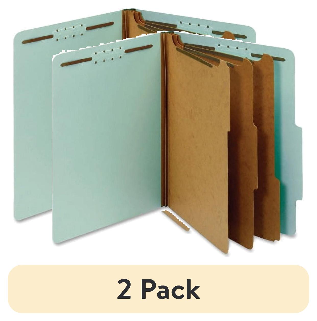 (2 pack) Pendaflex 3-Divider Classification Folders Letter - 8 1/2" x ...