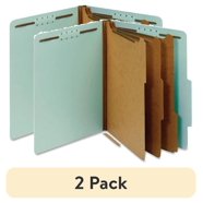 Nature Saver 2/5 Tab Cut Letter Recycled Classification Folder - 8 1/2 ...