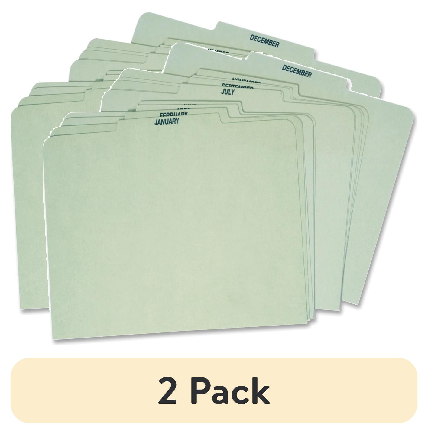 (2 pack) Pendaflex, PFX12PX91, Recycled Monthly Indexed Top Tab Guides ...
