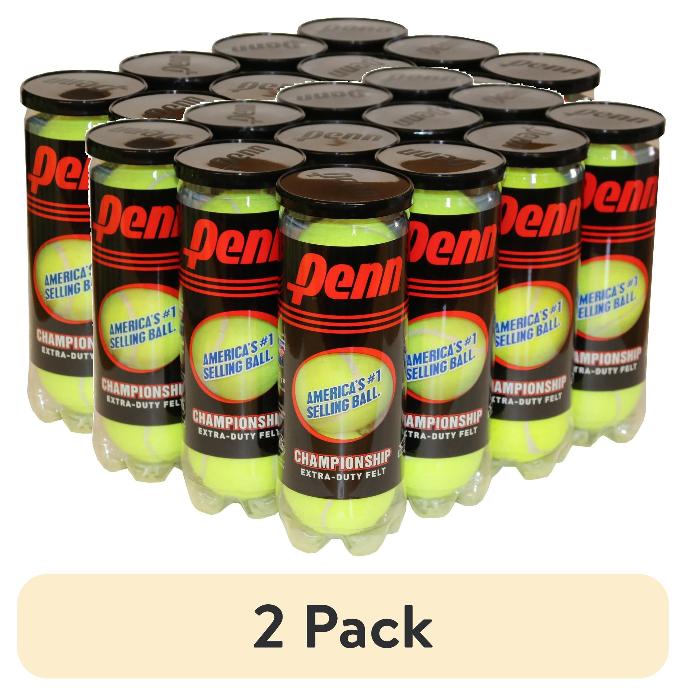 (2 pack) Penn Championship Extra Duty Tennis Balls (12 Cans, 36 Balls ...