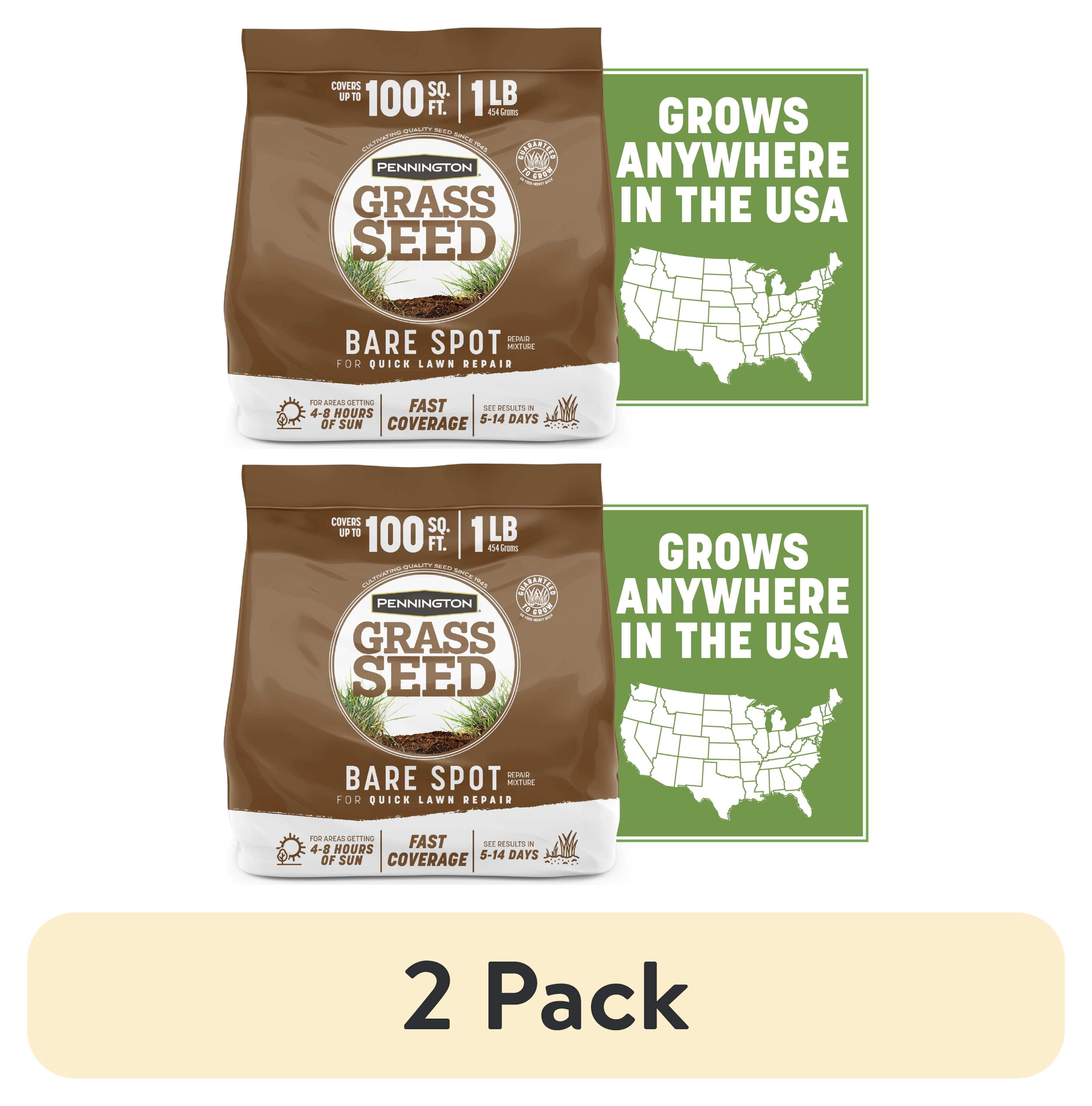 (2 pack) Pennington Bare Spot Northern Grass Seed Mix, Grass Seeds for ...