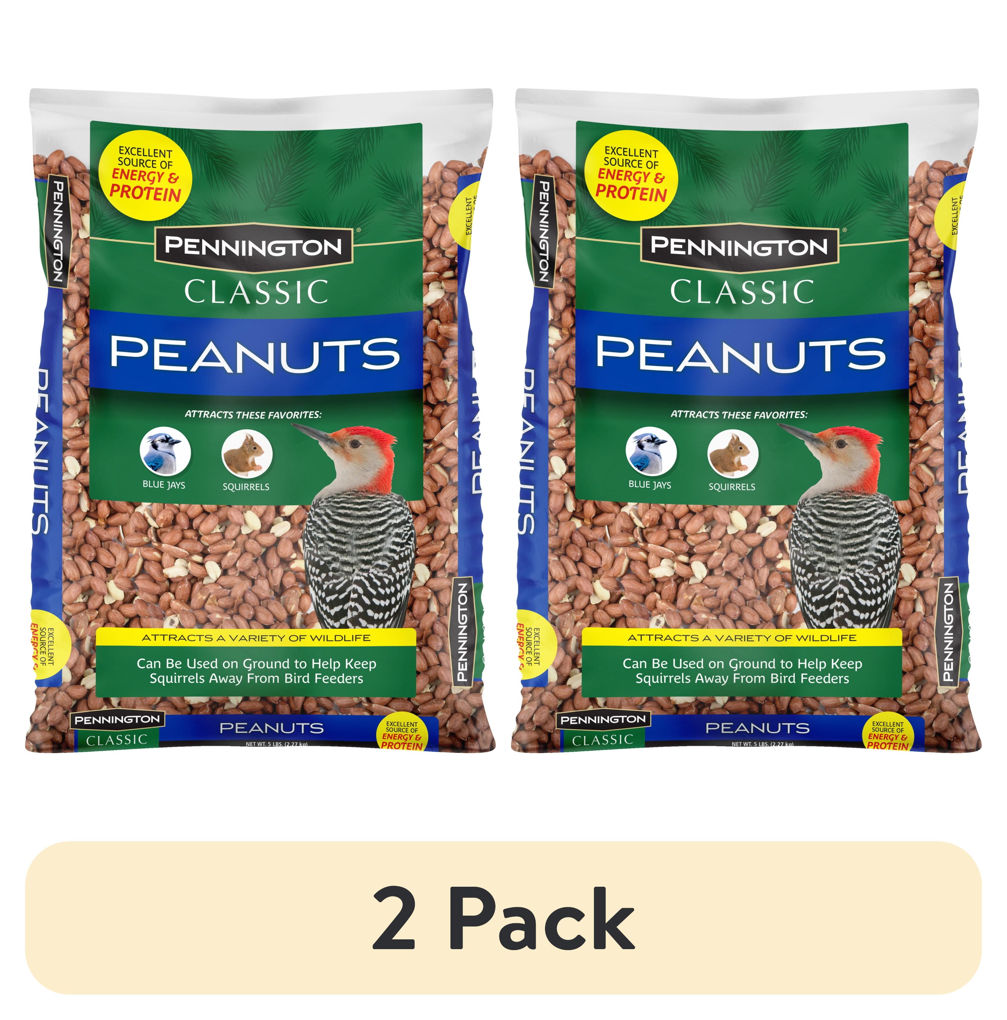 (2 pack) Pennington Shelled Peanuts Wildlife and Wild Bird Food, 5 lb ...