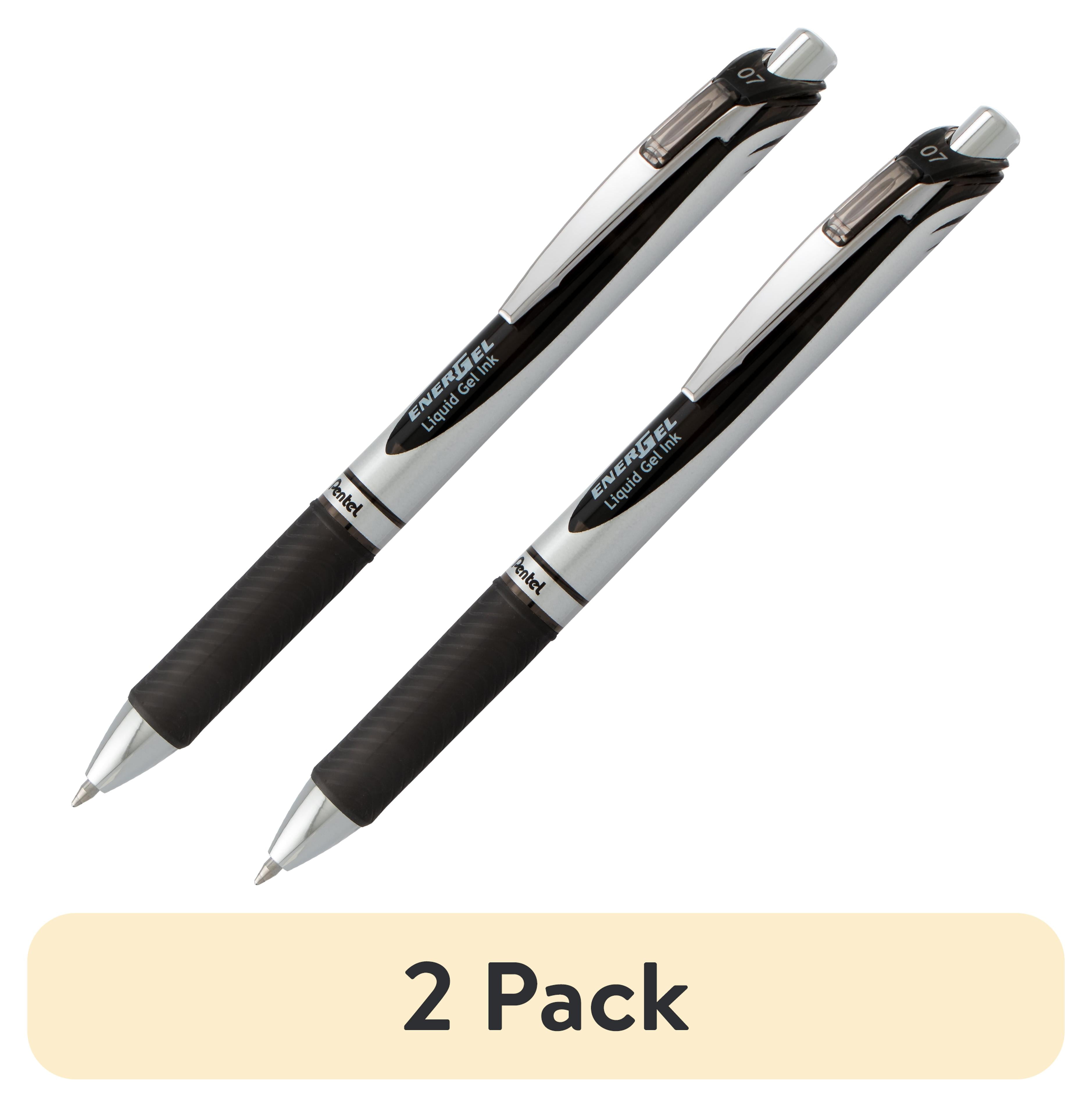 (2 pack) Pentel EnerGel Rollerball Pen, .7mm, Black - Walmart.com