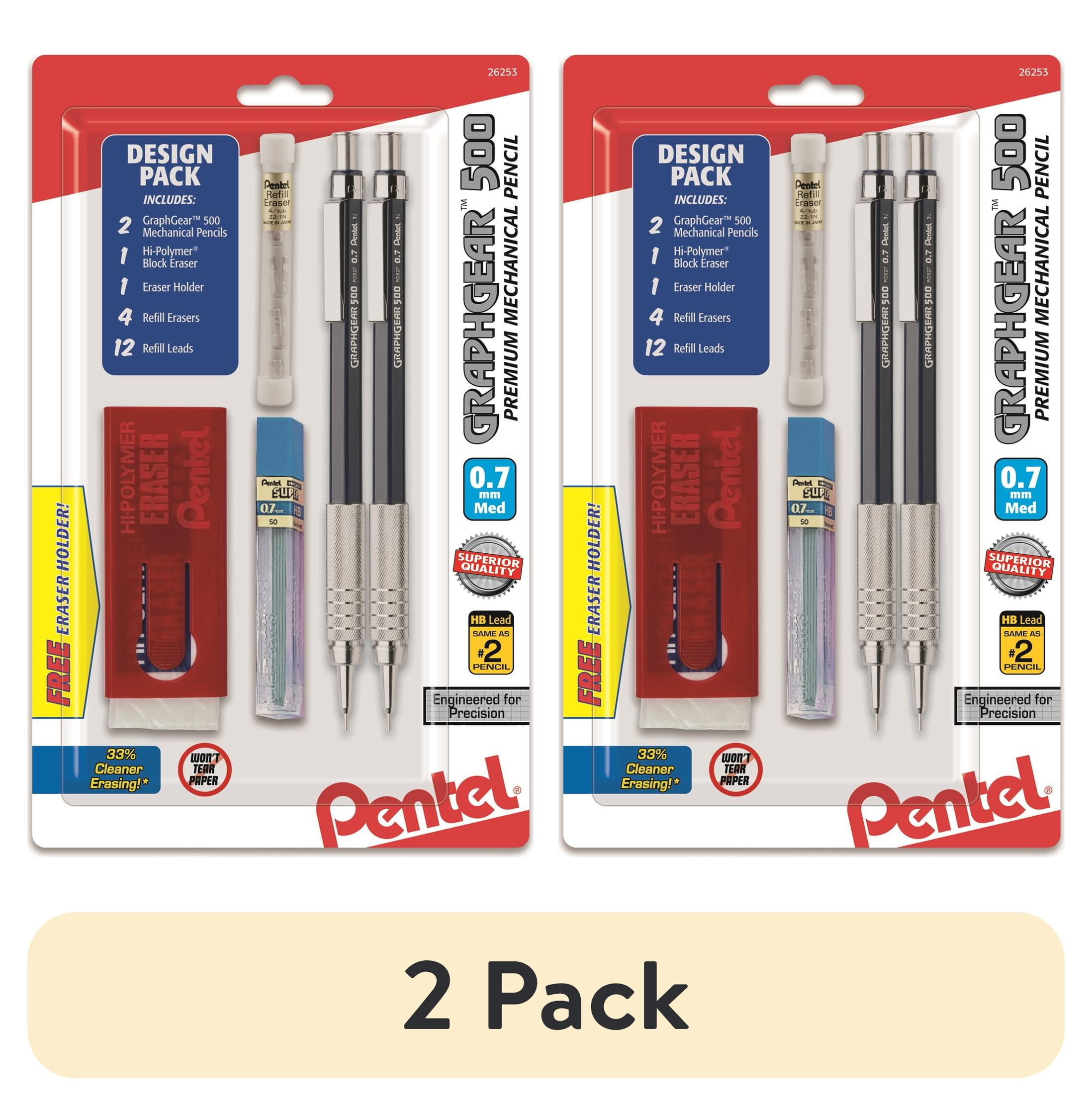 (2 pack) Pentel® Graph Gear 500™ Mechanical Drafting Pencils, 0.7 mm ...