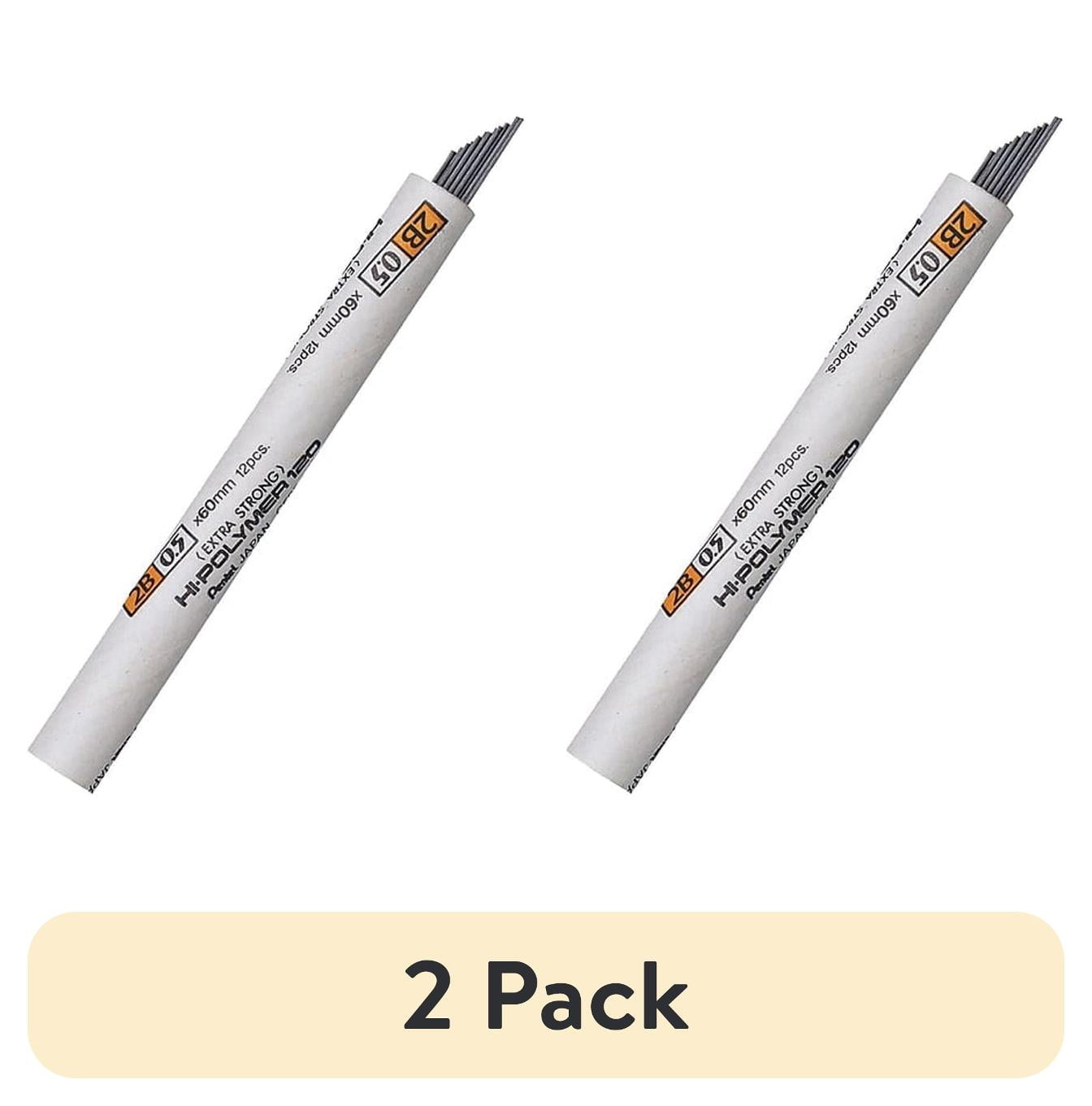 (2 pack) Pentel Premium Hi-Polymer Lead Refills 0.5mm C525-2B - Walmart.com