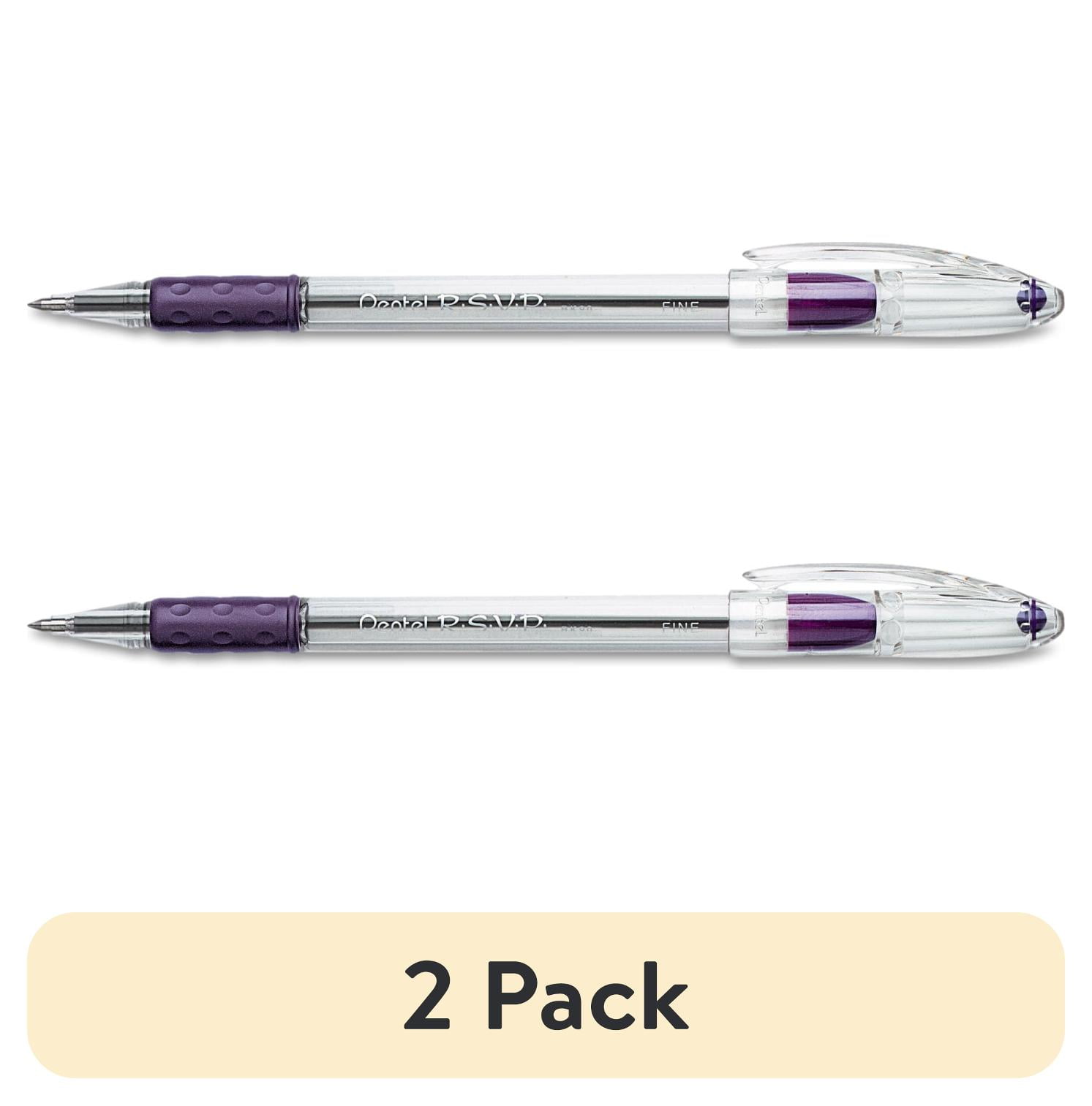 (2 pack) Pentel R.S.V.P. Stick Ballpoint Pen, .7mm, Trans Barrel ...