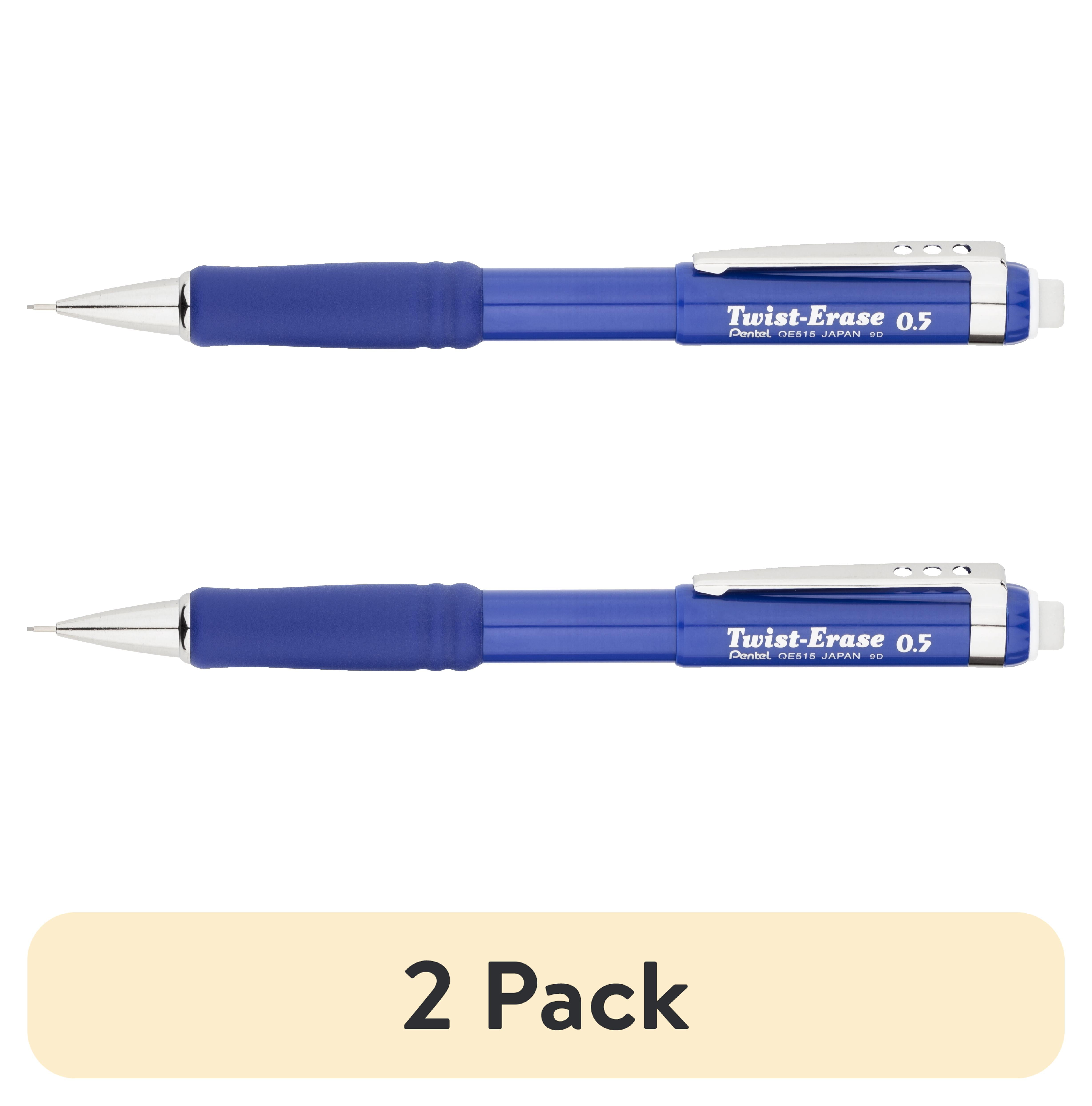 (2 pack) Pentel Twist-Erase III Mechanical Pencil (0.5mm), Blue Barrel ...