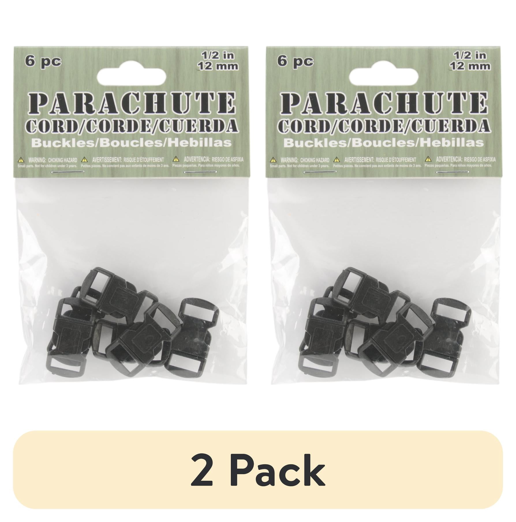 (2 pack) Pepperell Parachute Cord Buckles, 12mm, 6/Pkg. - Walmart.com