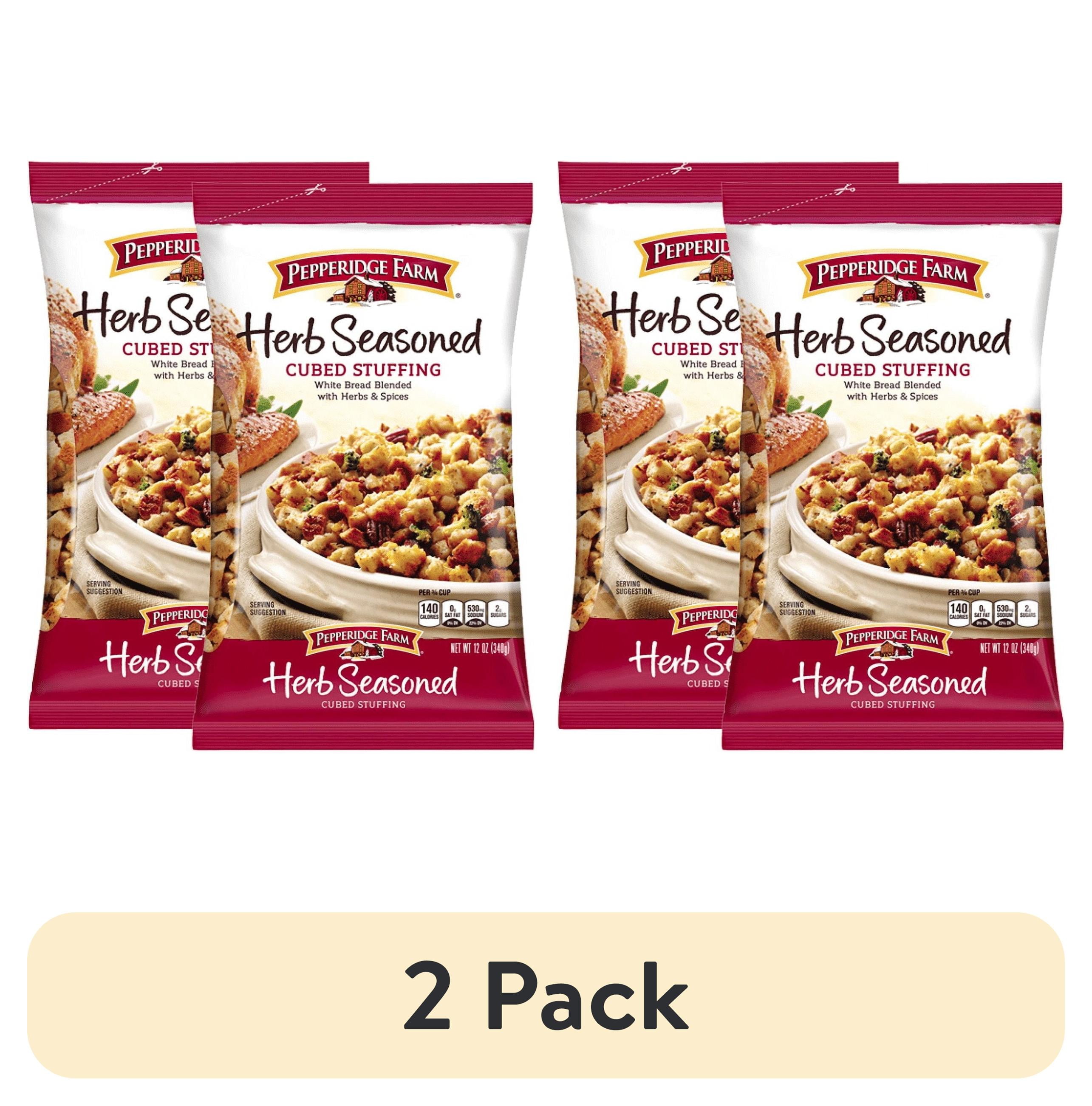 (2 pack) Pepperidge Farm Cubed Stuffing Herb Seasoned - Walmart.com