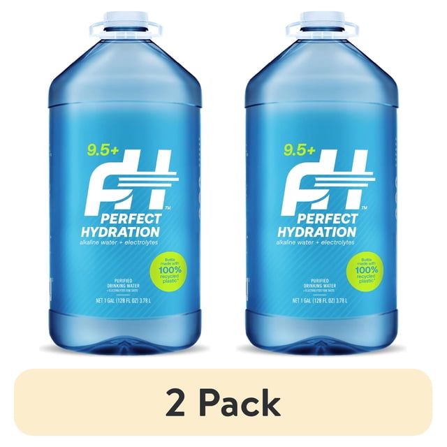 (2 pack) Perfect Hydration 9.5+ pH Alkaline Water, 1 Gallon Bottle ...